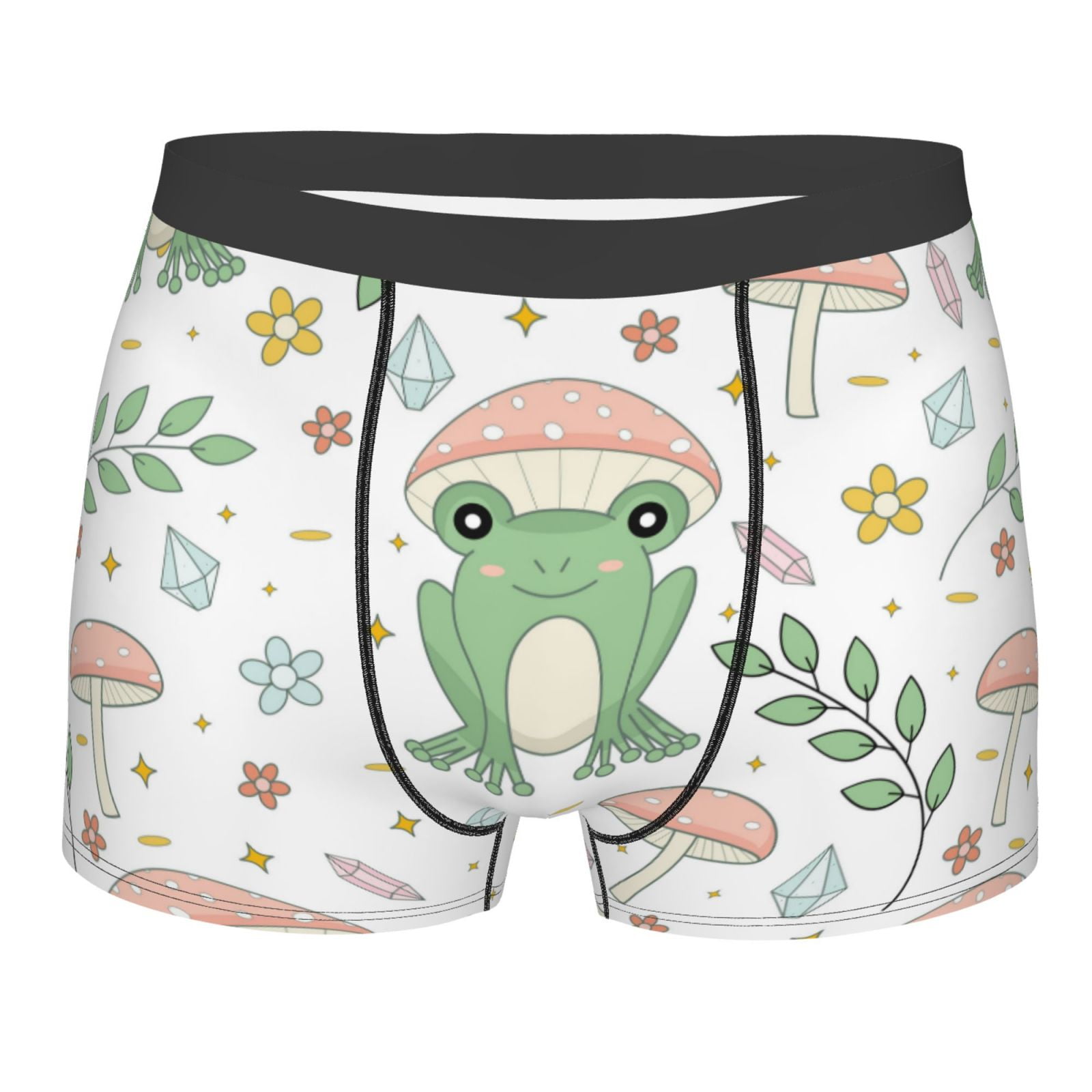 Junzan Frog And Mushrooms Mens Underwear Boxer Briefs For Men’s - Large ...