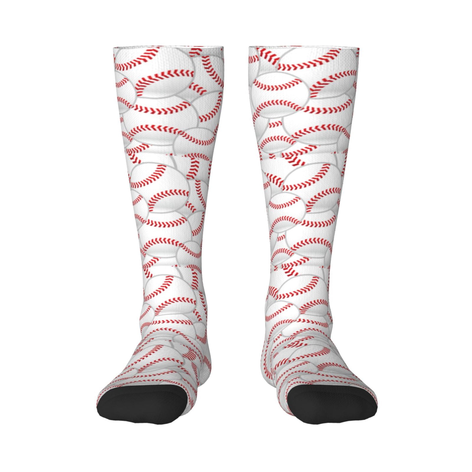 Junzan Fun Novelty Knee Warmer High Socks Baseballs Design - Walmart.com