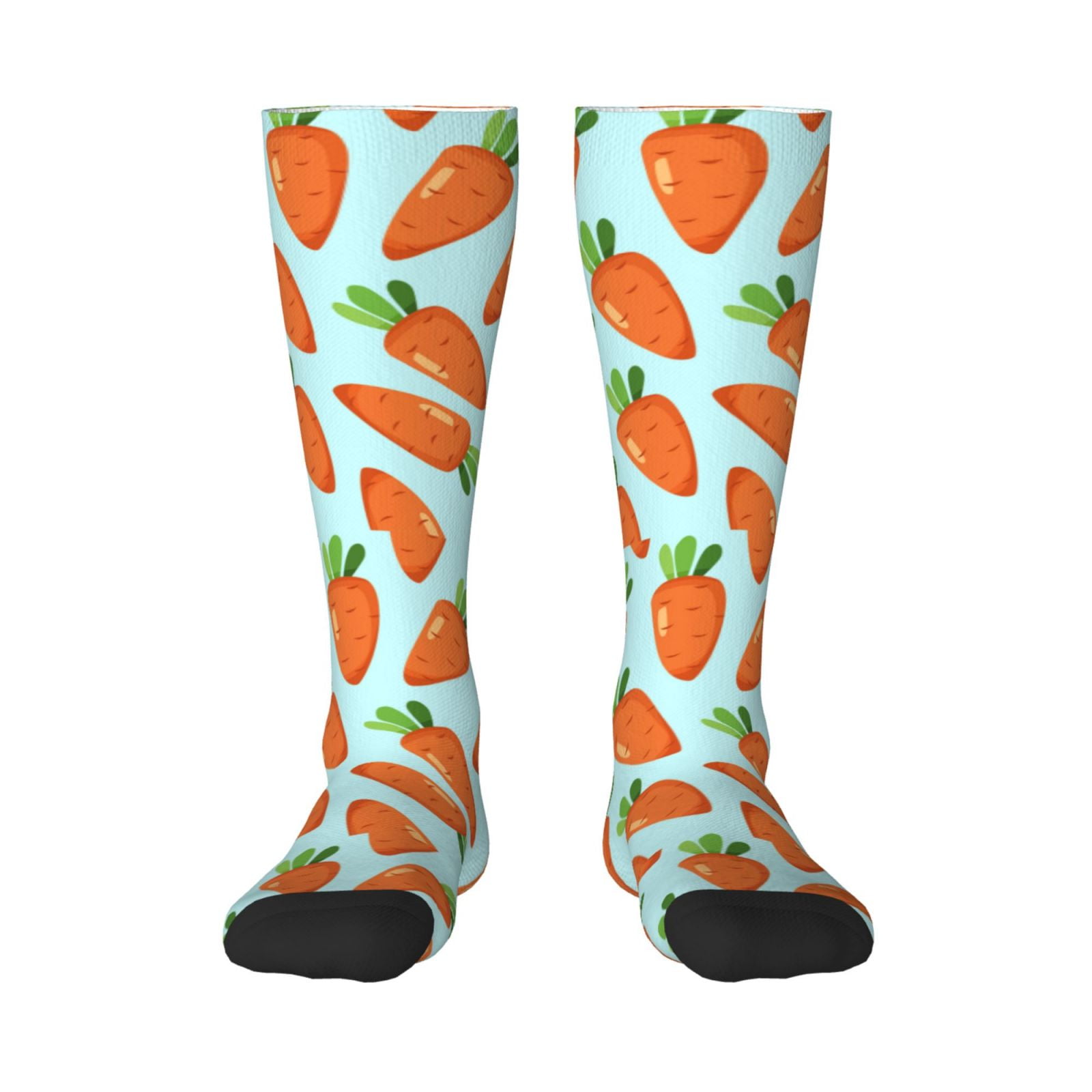 Junzan Fun Novelty Knee Warmer High Socks Cartoon Carrot Design ...