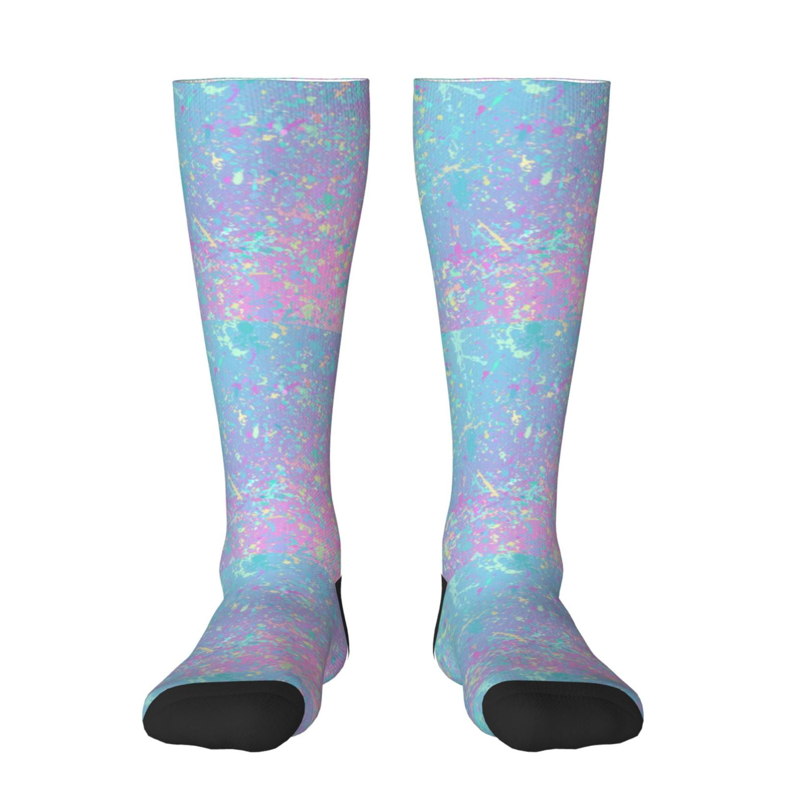 Junzan Fun Novelty Knee Warmer High Socks Fantasy Gradient Design ...