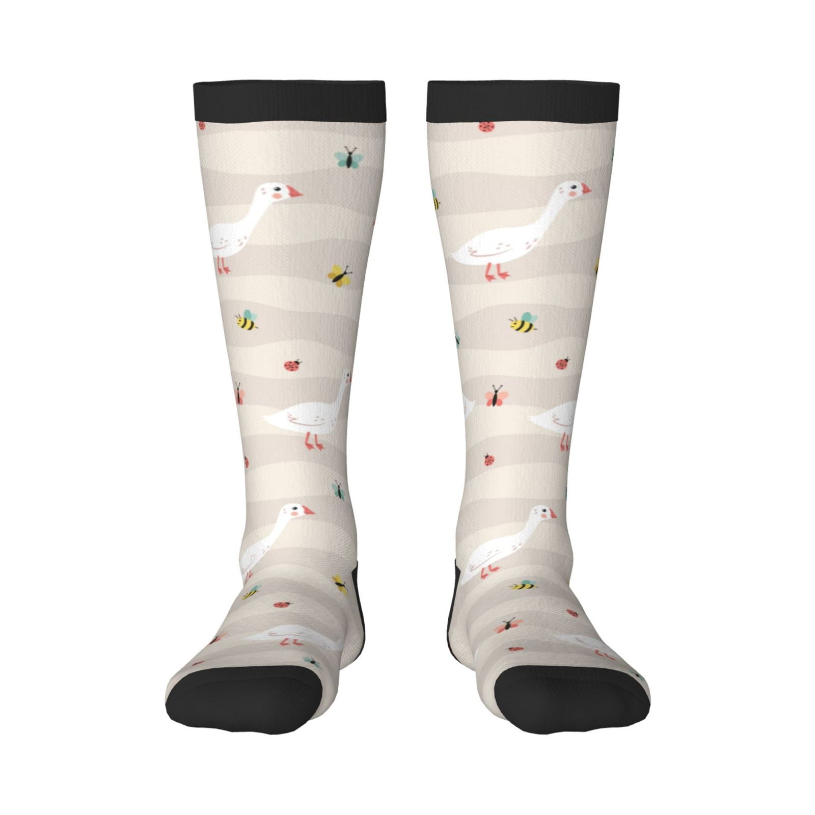 Junzan Fun Novelty Knee Warmer High Socks Funny Goose1 Design - Walmart.com
