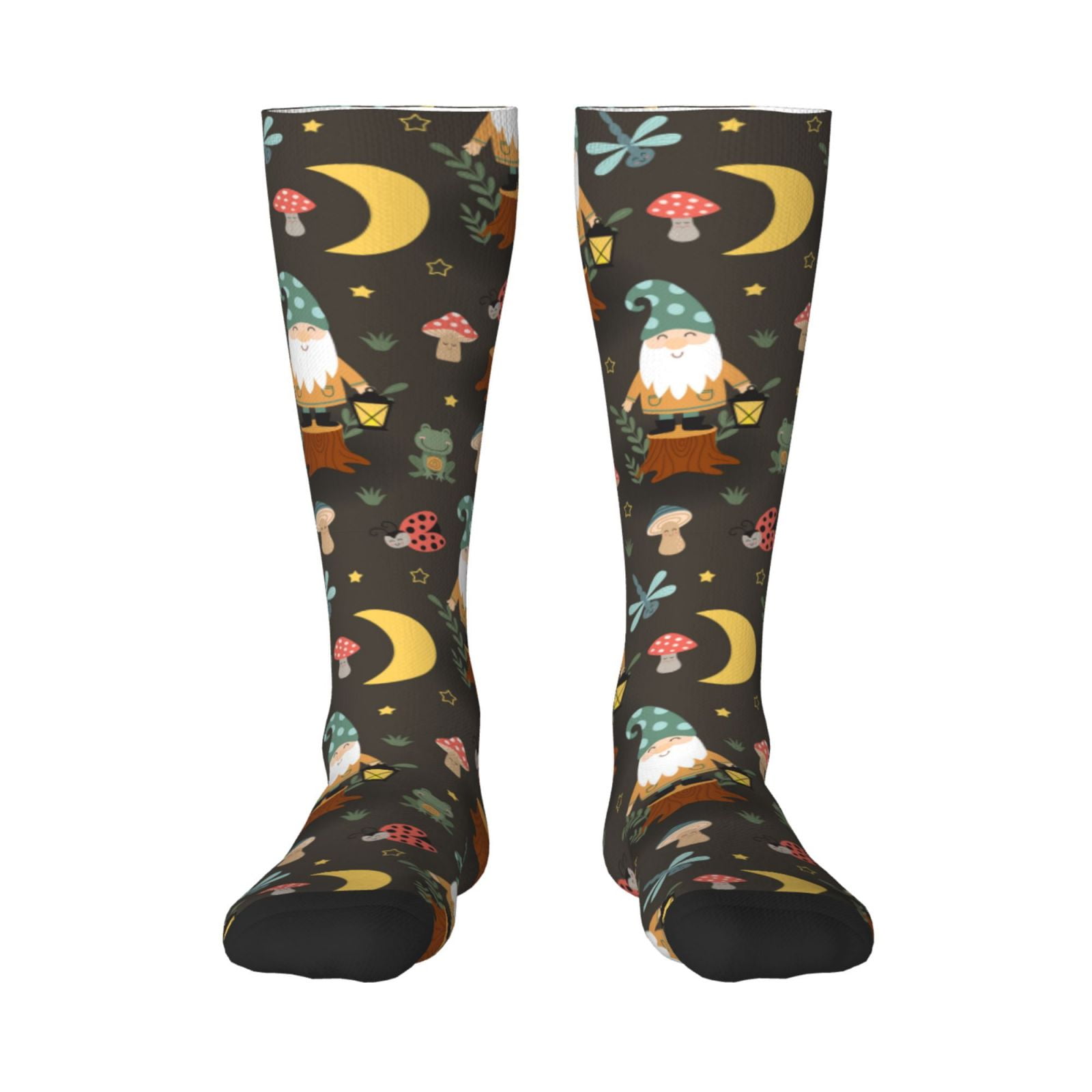 Junzan Fun Novelty Knee Warmer High Socks Gnome Insect Frog Design ...