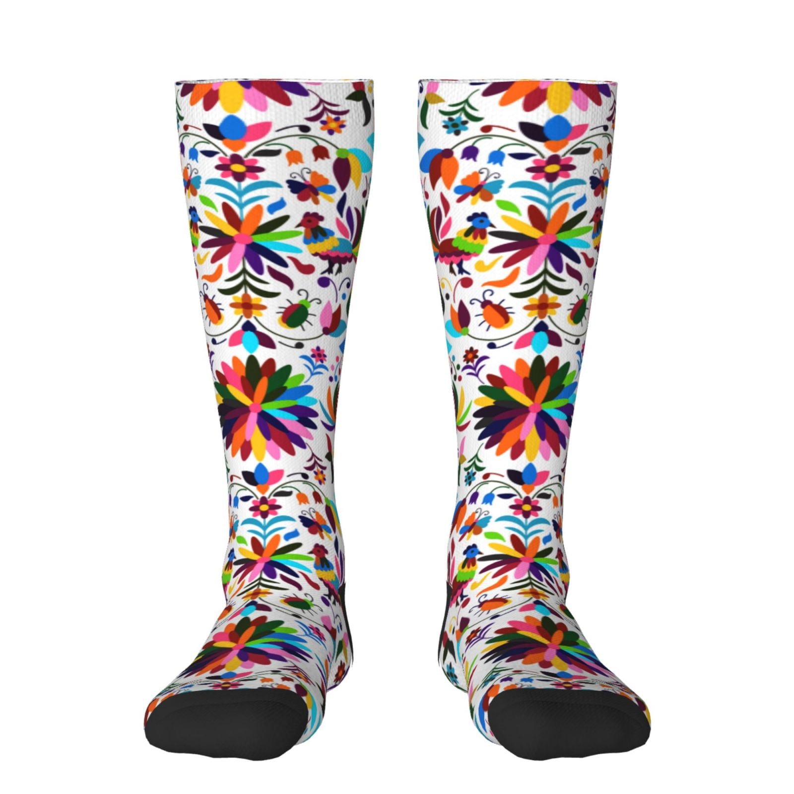 Junzan Fun Novelty Knee Warmer High Socks Mexican Bright Style Design ...