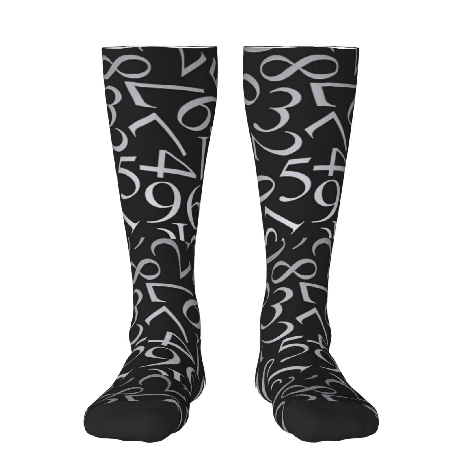 Junzan Fun Novelty Knee Warmer High Socks Numbers Design - Walmart.com