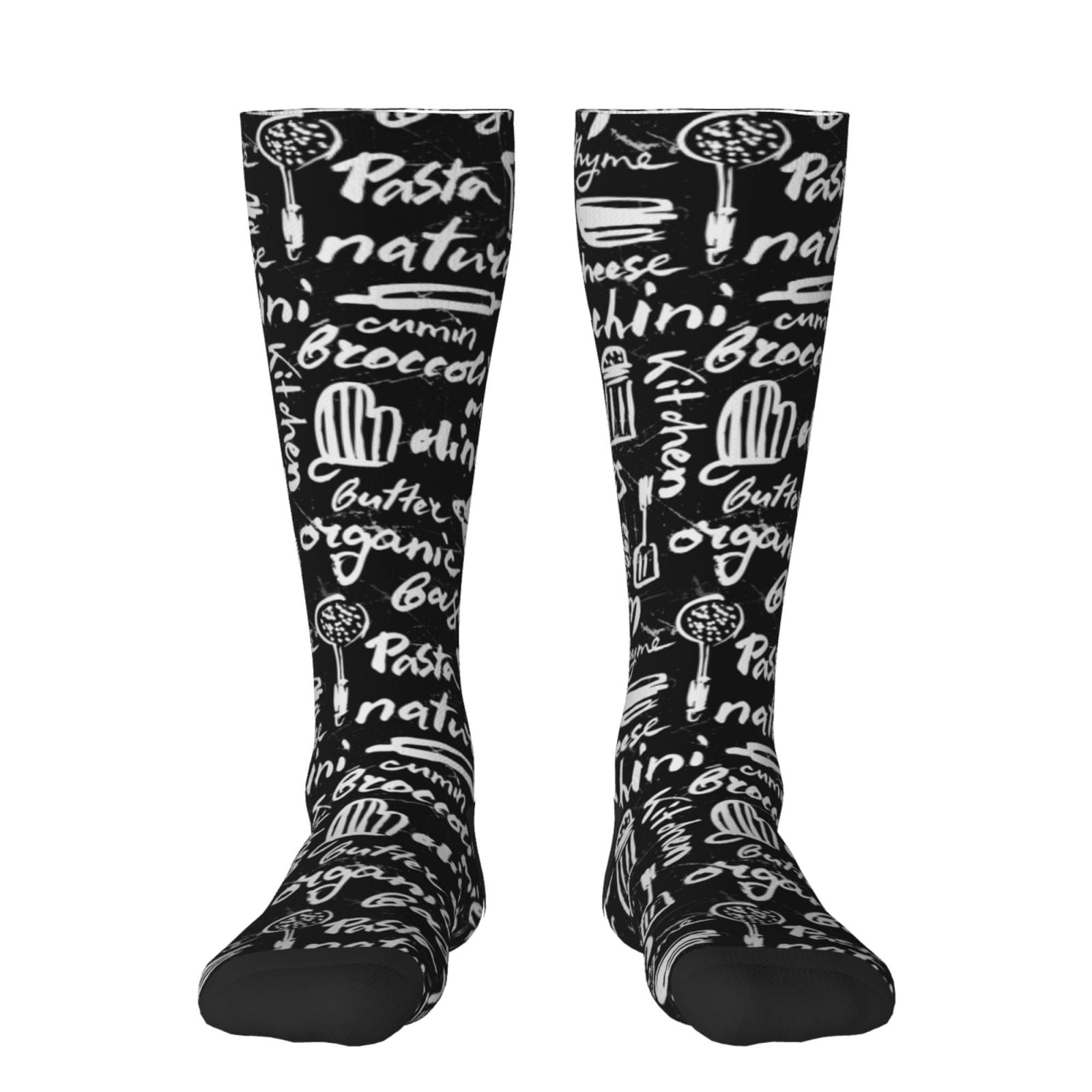 Junzan Fun Novelty Knee Warmer High Socks Pasta Bacon Design - Walmart.com