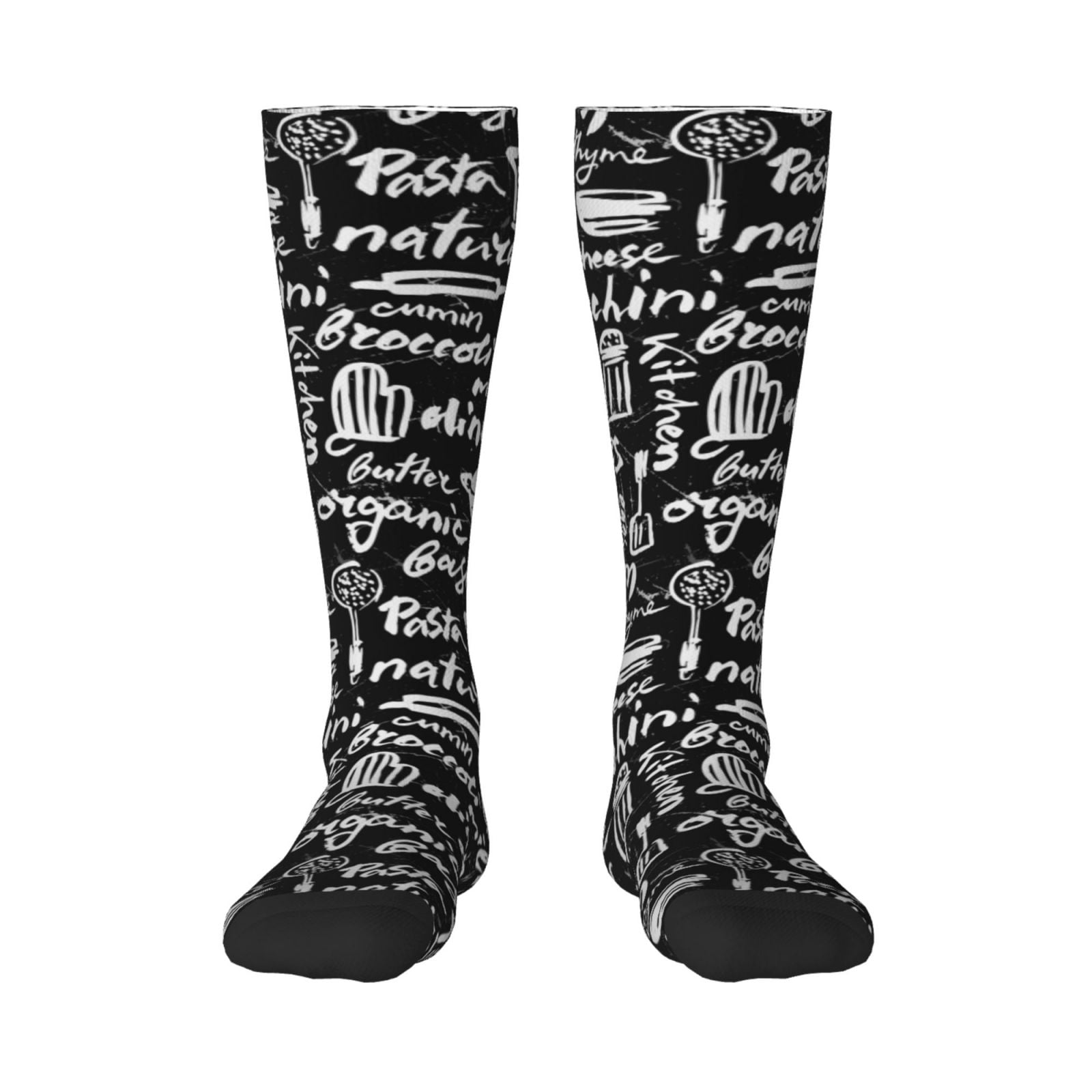 Junzan Fun Novelty Knee Warmer High Socks Pasta Bacon Design - Walmart.com