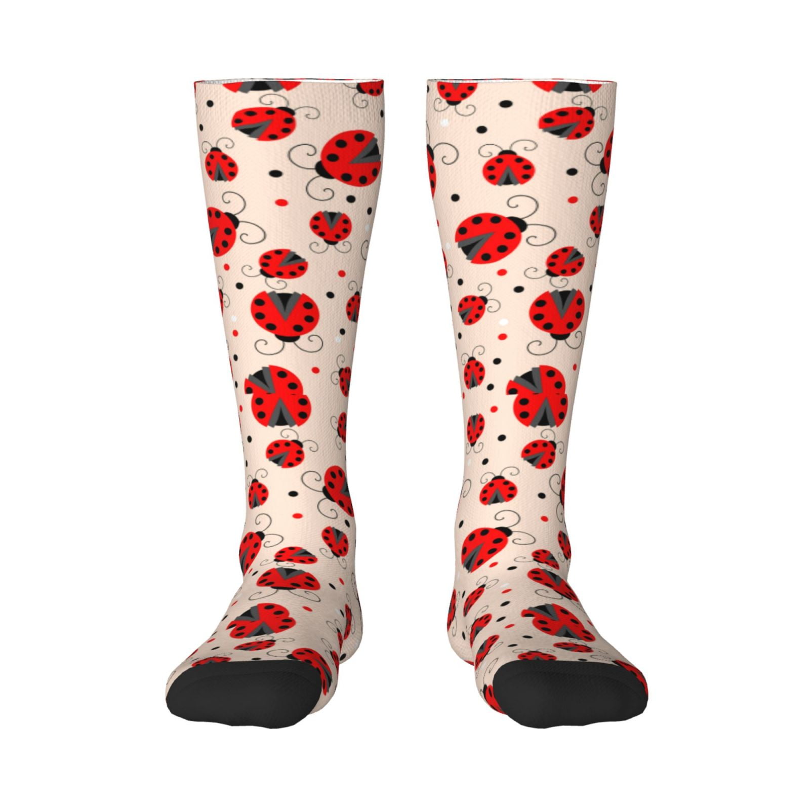 Junzan Fun Novelty Knee Warmer High Socks Red Ladybug Design - Walmart.com