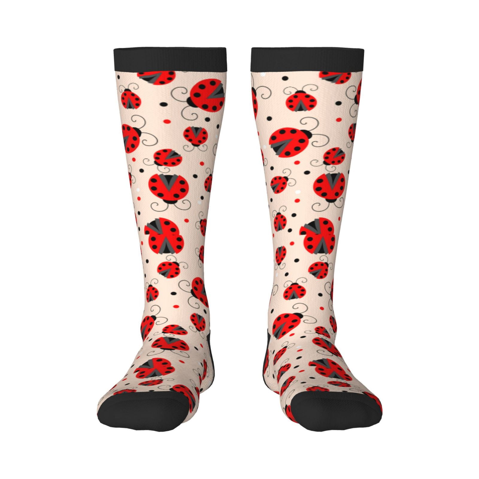 Junzan Fun Novelty Knee Warmer High Socks Red Ladybug Design - Walmart.com