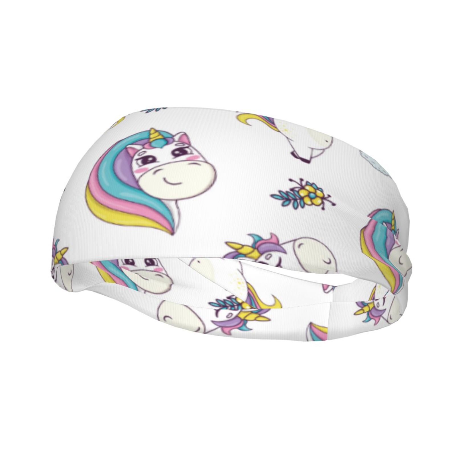 Junzan Funny Kawaii Unicorns Dancing for Sweatbands Sports Headband for ...