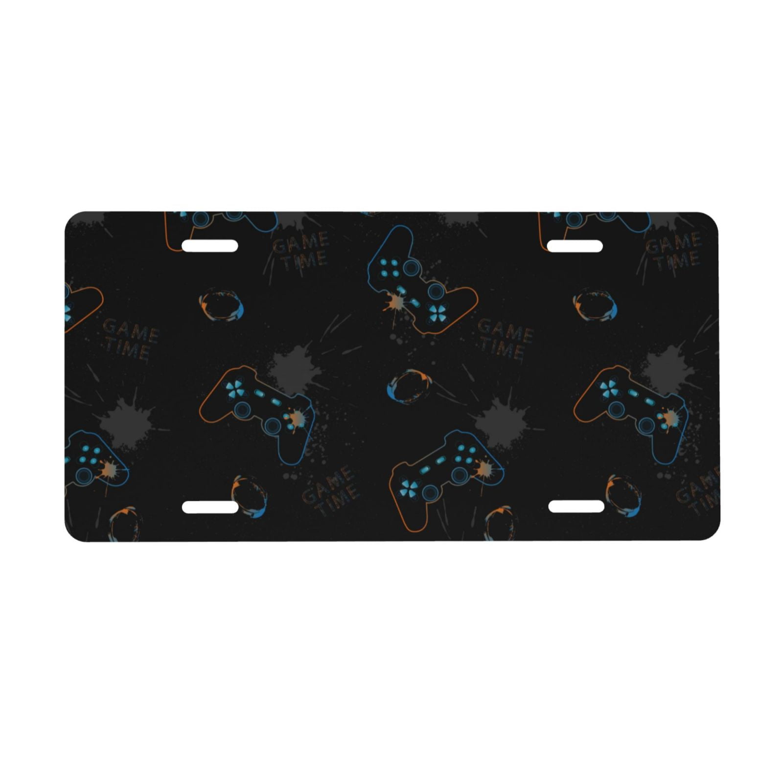 Junzan Game Time Front License Plate Covers Decorative Car Metal Plates ...