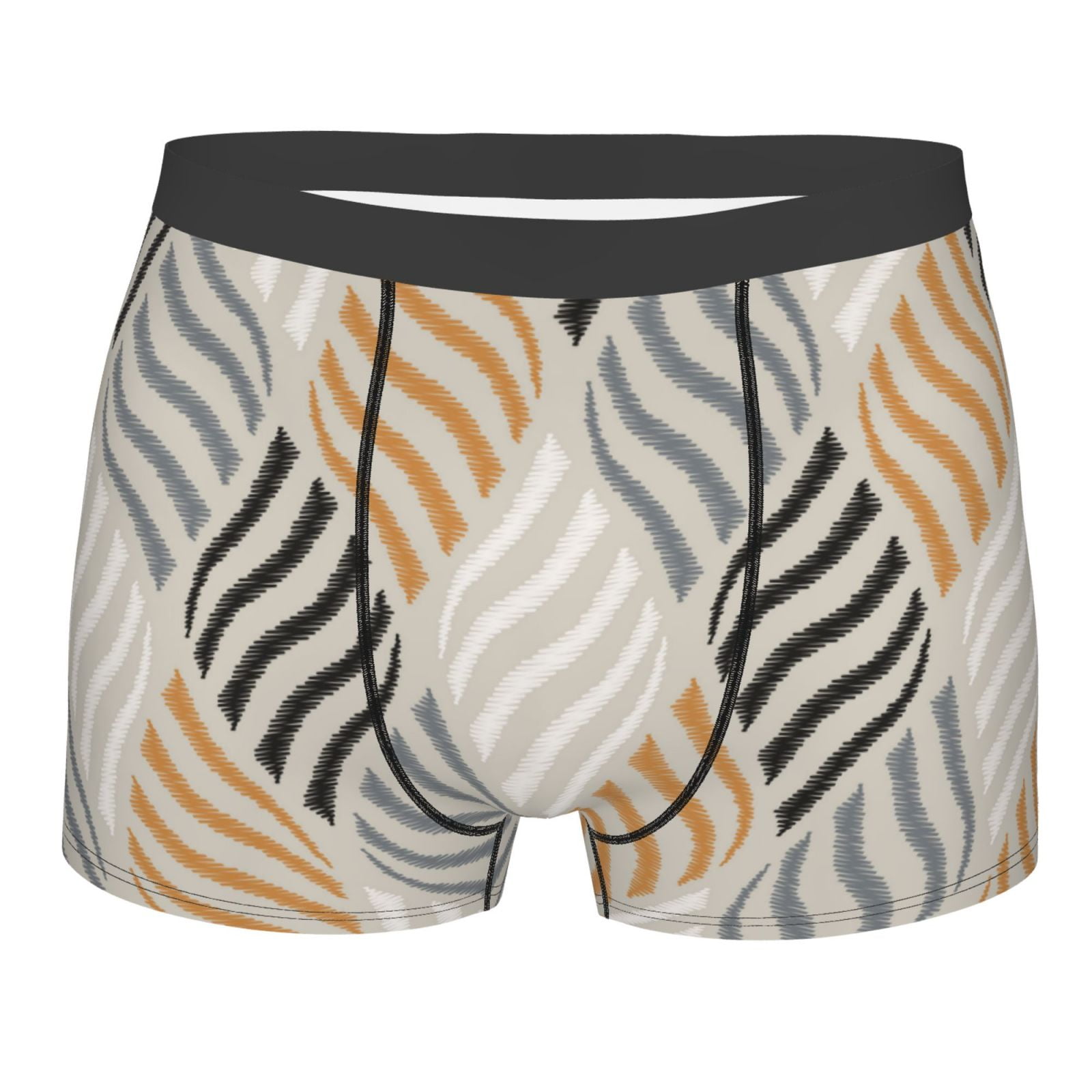 Junzan Geometric Mens Underwear Boxer Briefs For Men’s - Medium ...