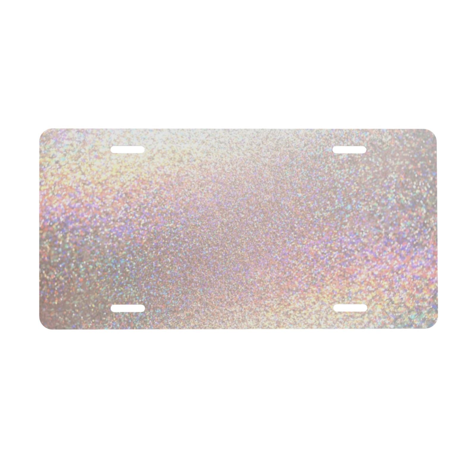 Junzan Glitter Light Pearl Front License Plate Covers Decorative Car ...