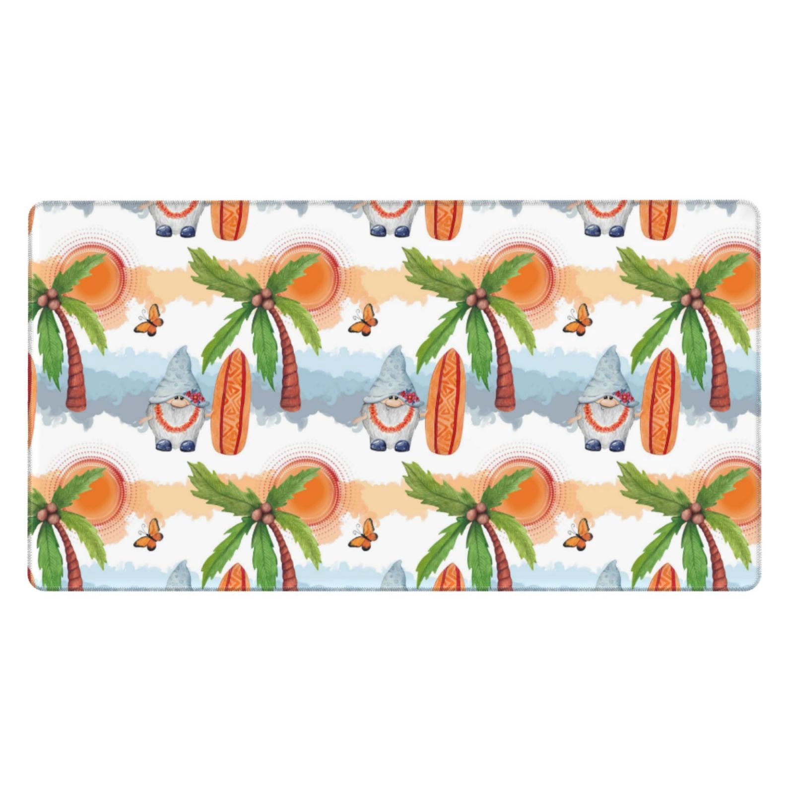 Junzan Gnome And Surfing Extra Large Mouse Pad For Boys Girl Men Women ...