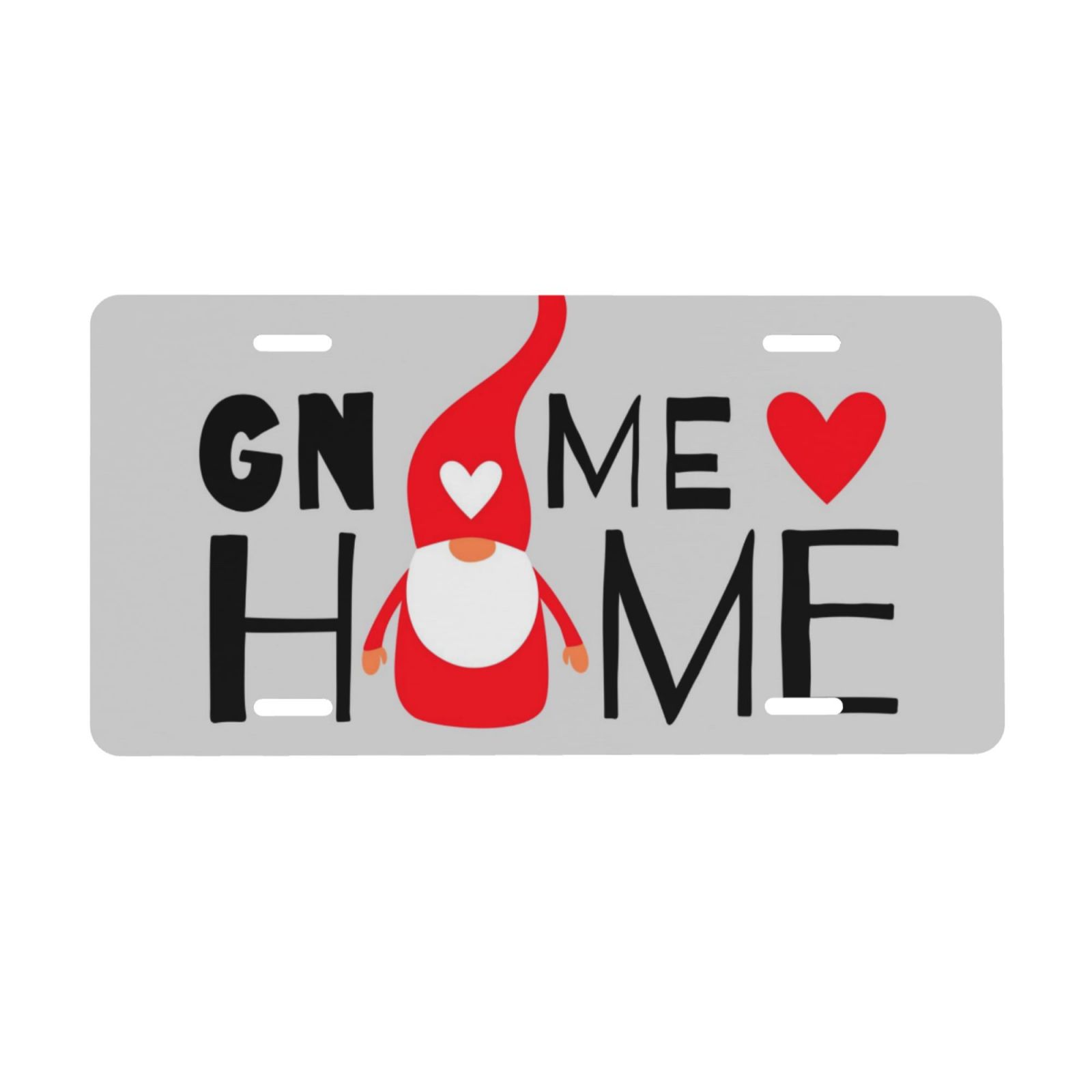 Junzan Gnome Home With A Cute Gnome Front License Plate Covers ...
