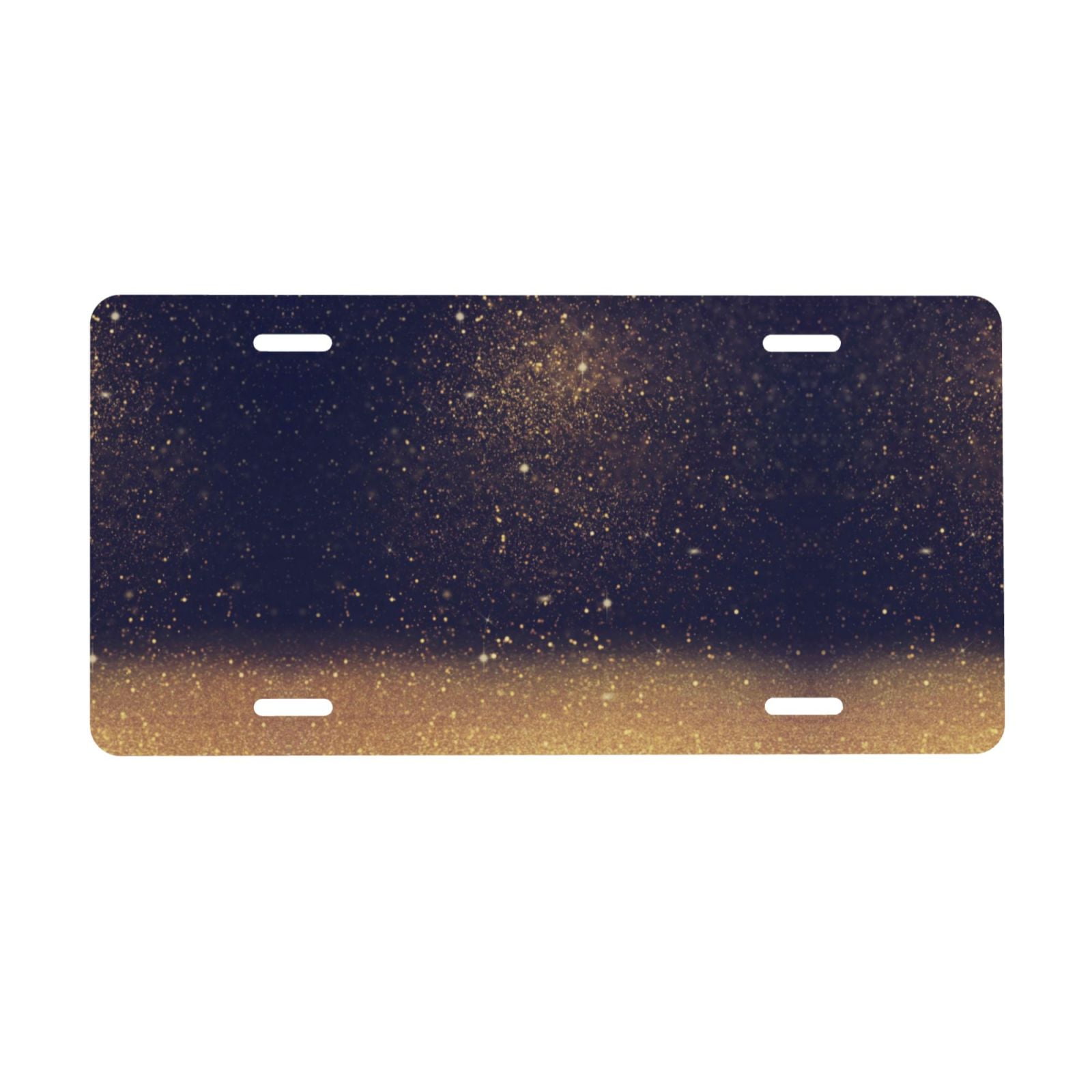 Junzan Gold Black Glitter Front License Plate Covers Decorative Car ...