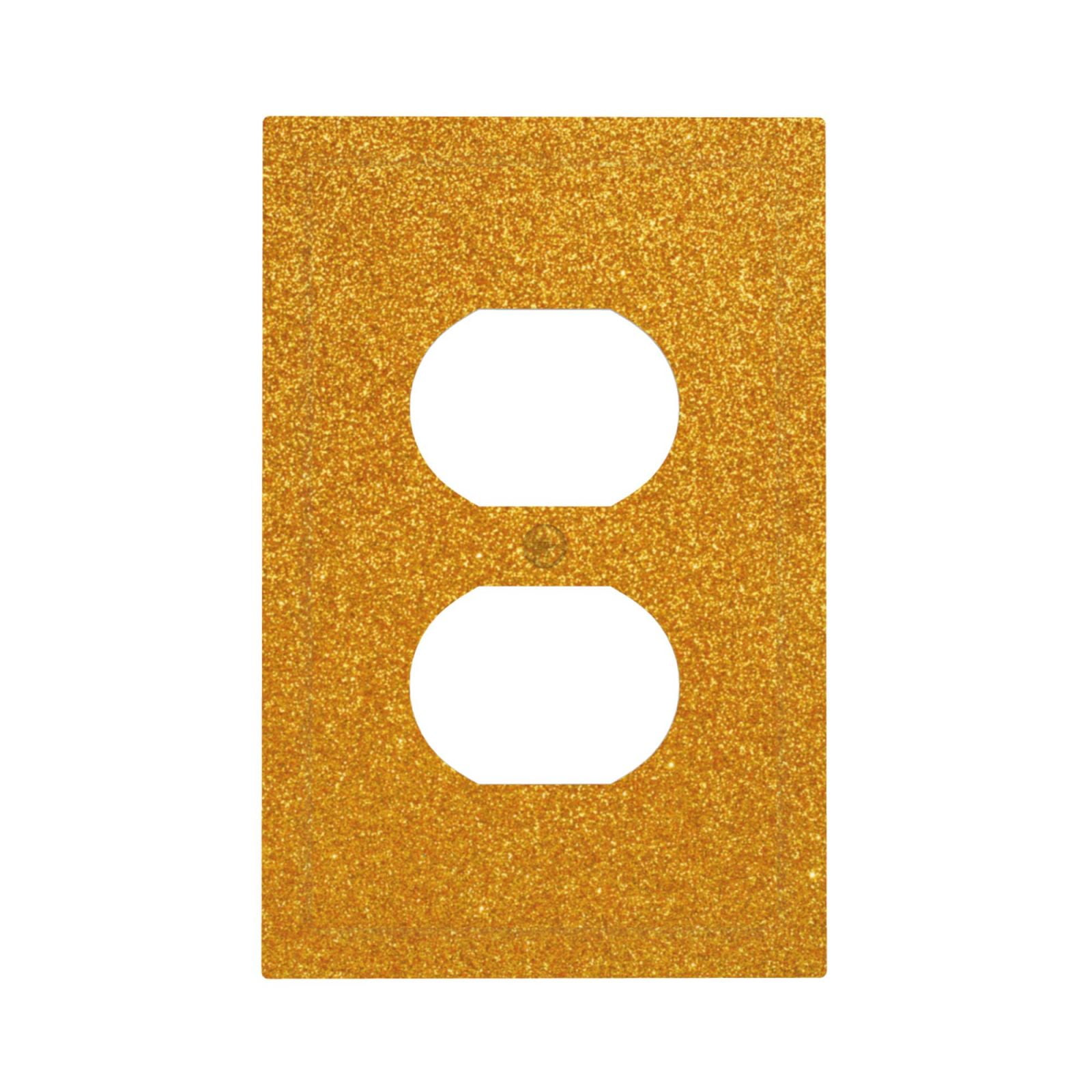 Junzan Gold Glitter for Electrical Outlet Covers, 5" x 3" Electric ...
