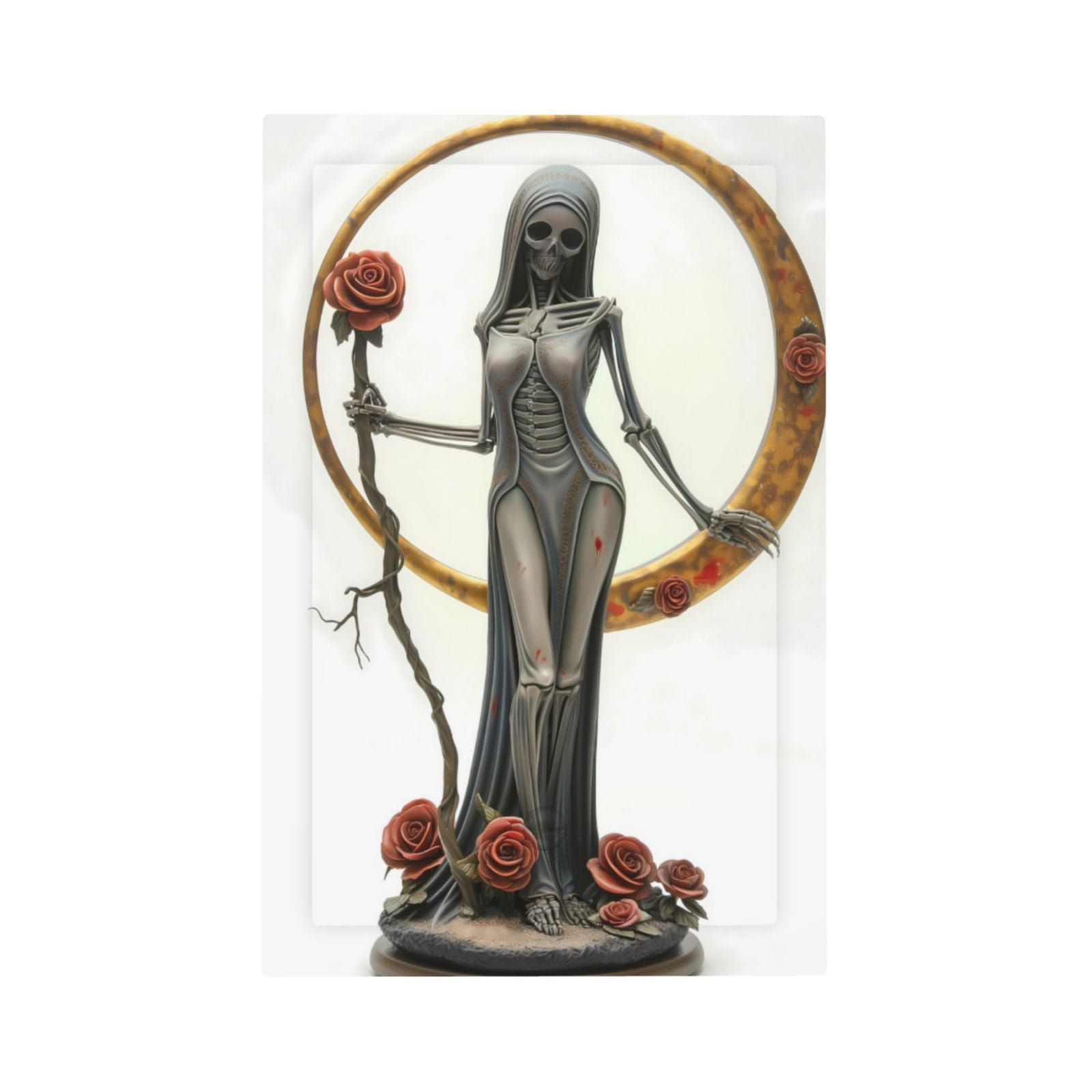 Junzan Gothic Skeleton With Roses for Electrical Outlet Covers, 5" x 3 ...