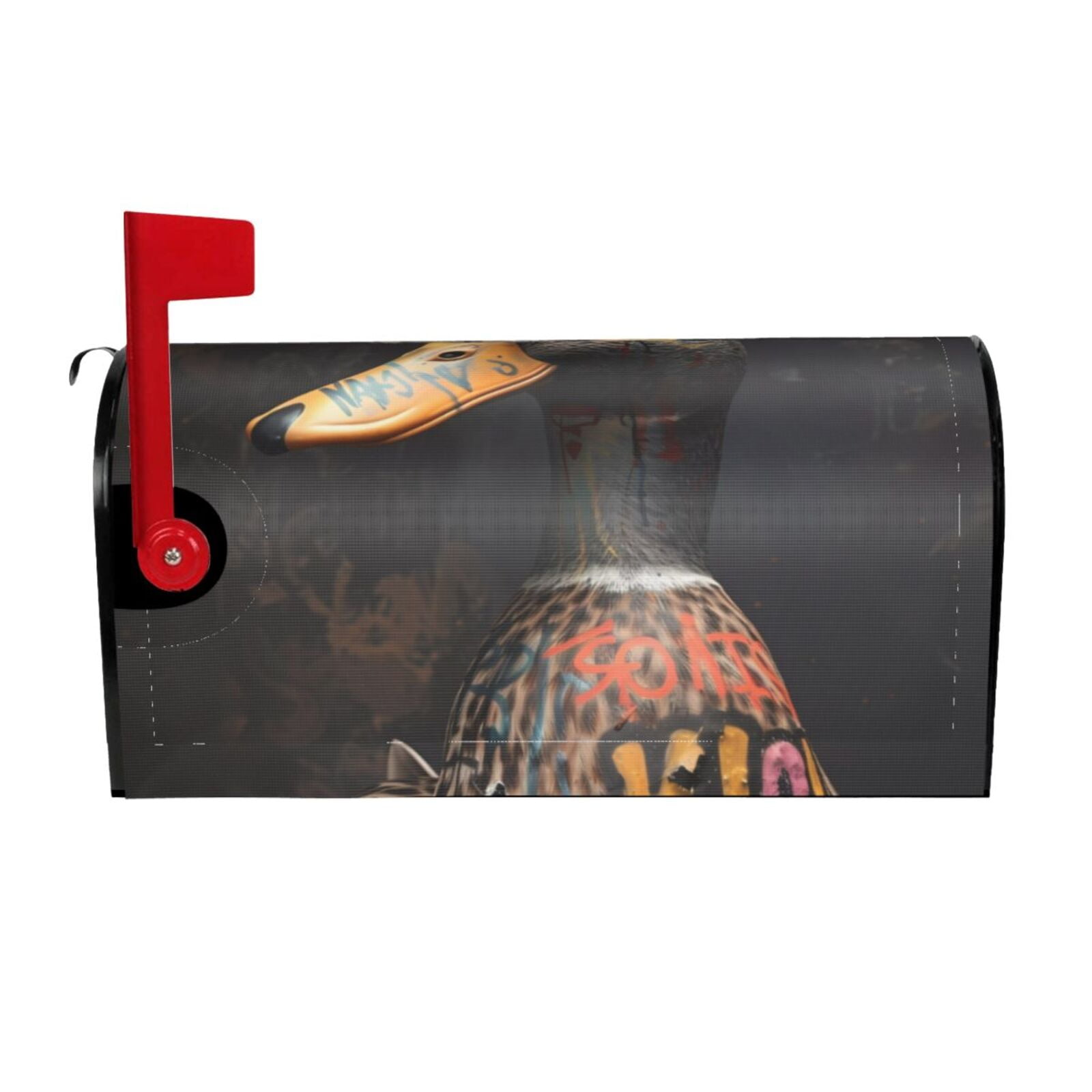 Junzan Graffiti Cool Duck Pattern Mailbox Covers,Magnetic Mailbox ...