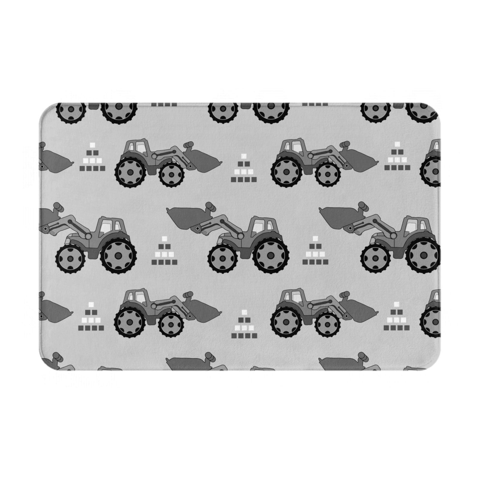 Junzan Gray Tractor Custom Funny Welcome Doormat Personalized Door Mats ...