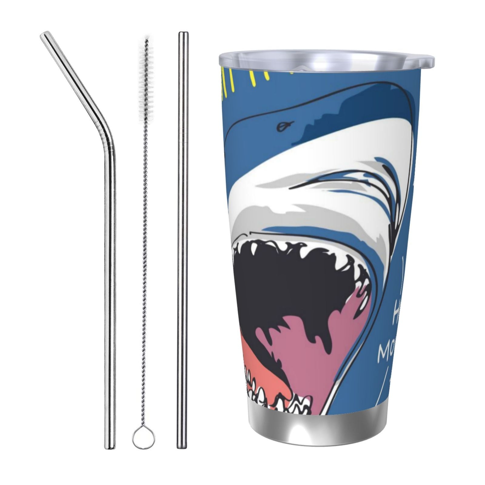 Junzan Great White Shark for 20oz Stainless Steel Insulated Car Cup ...