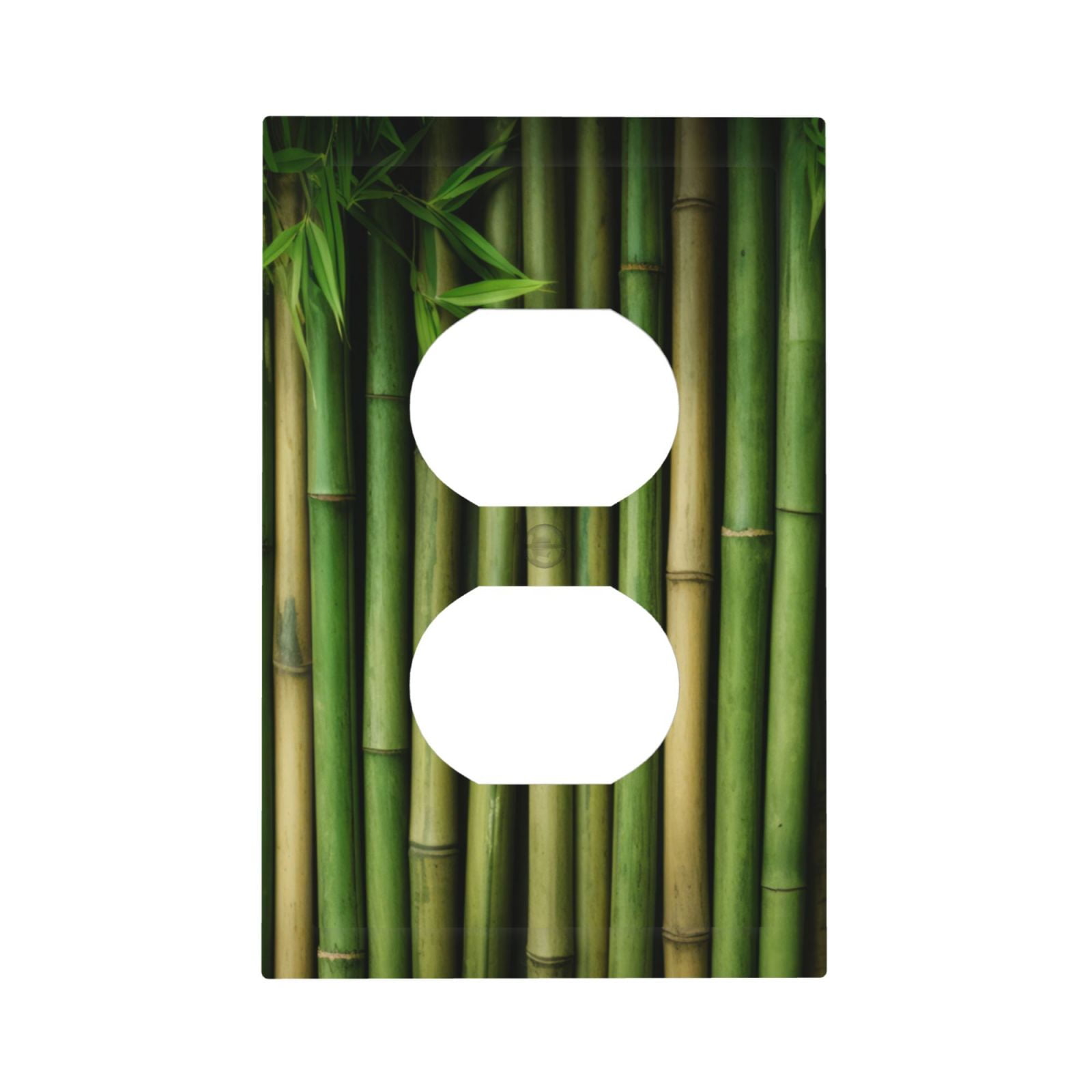 Junzan Green Bamboo Fence1 for Electrical Outlet Covers, 5" x 3 ...