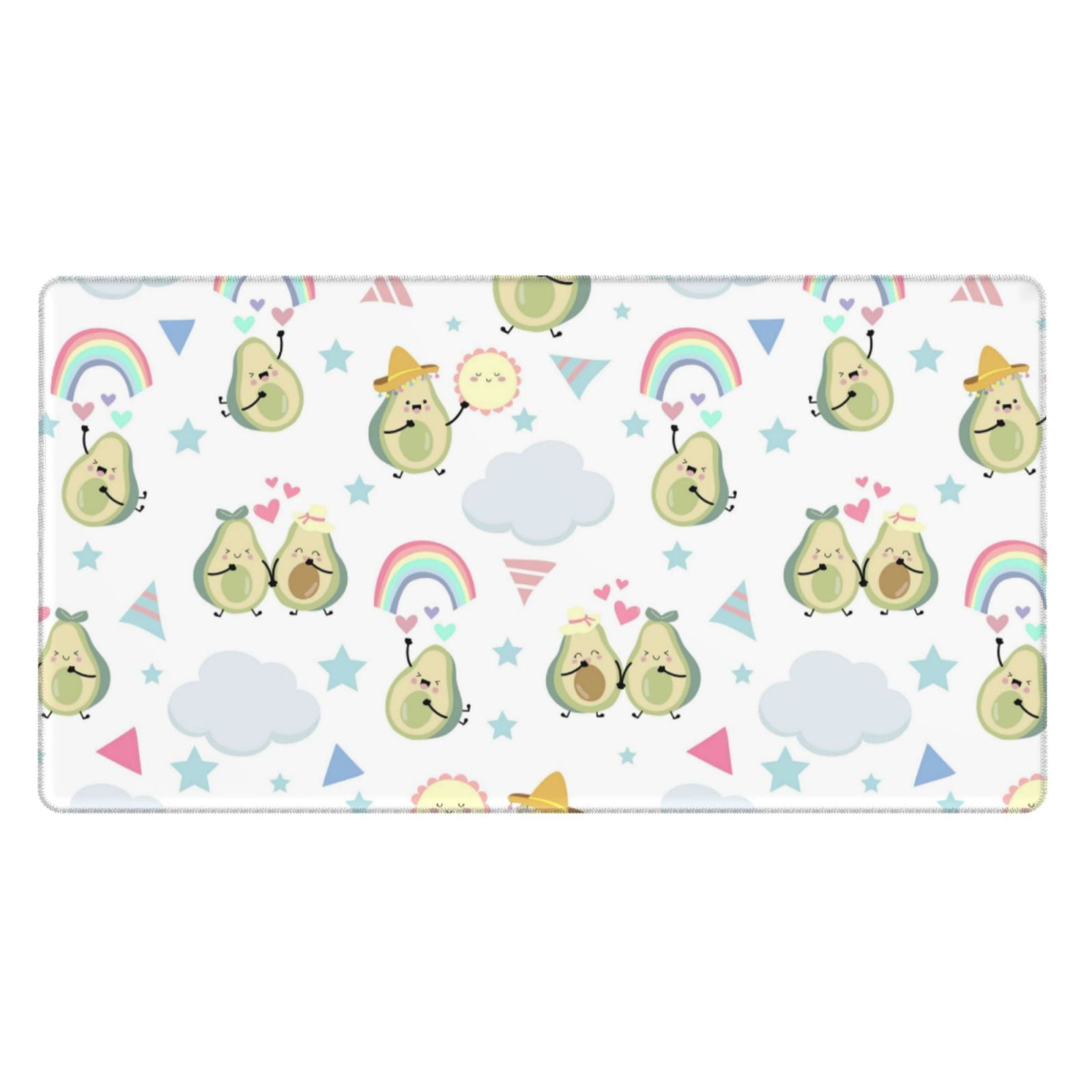 Junzan Green Blue Avocado Extra Large Mouse Pad For Boys Girl Men Women ...