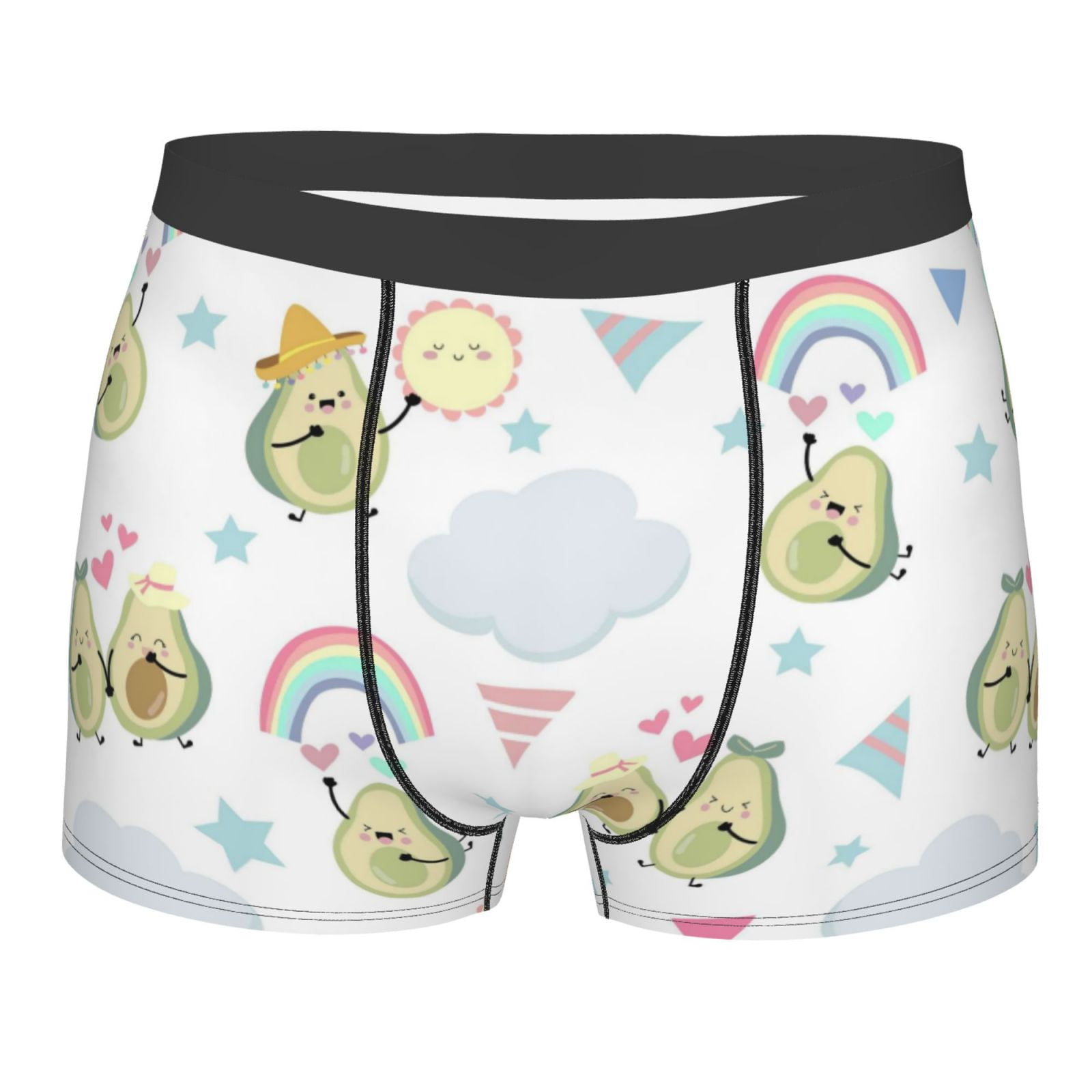 Junzan Green Blue Avocado Mens Underwear Boxer Briefs For Men’s - Small ...