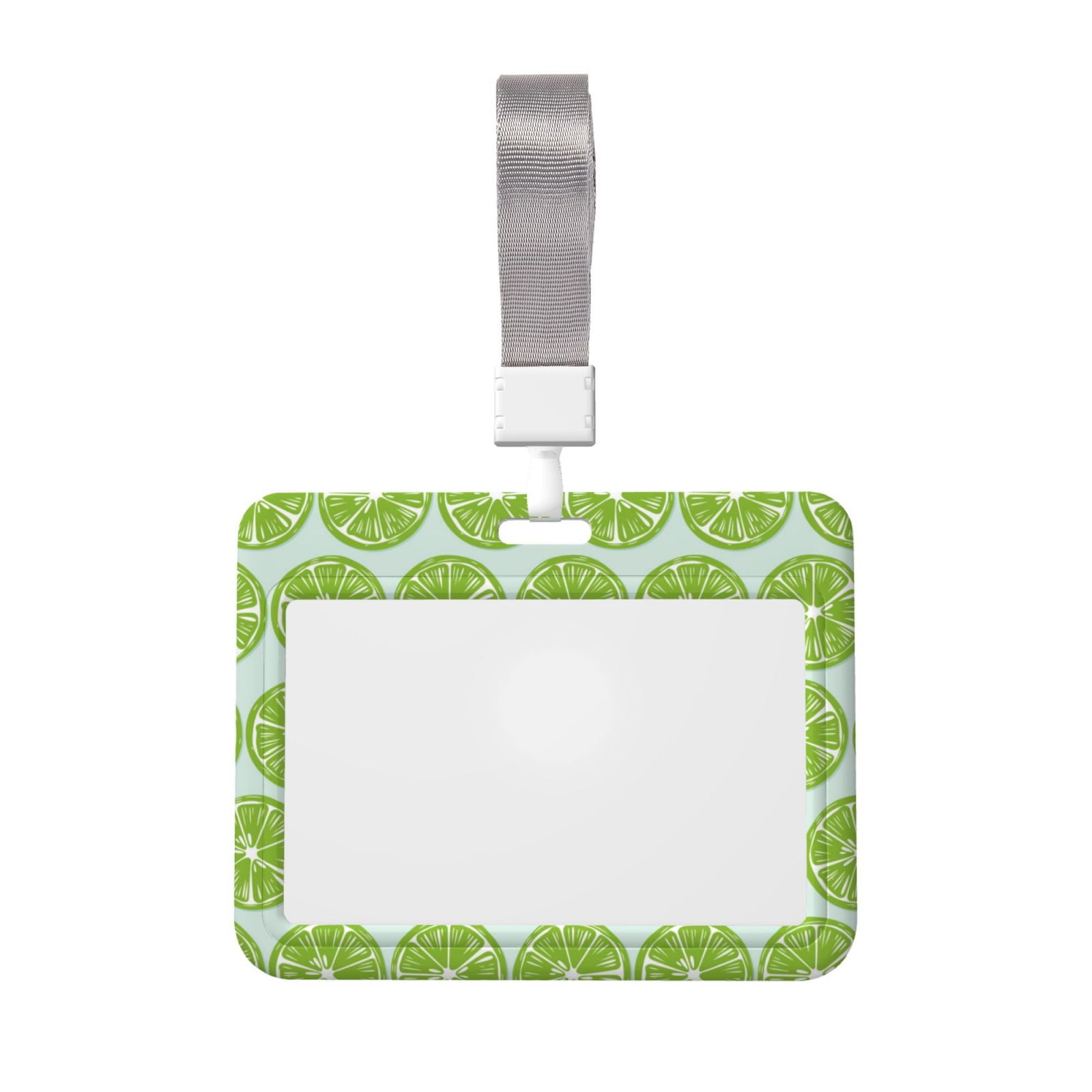 Junzan Green Lemon Slices ID Badge Holder with Windows Key Card Work ...
