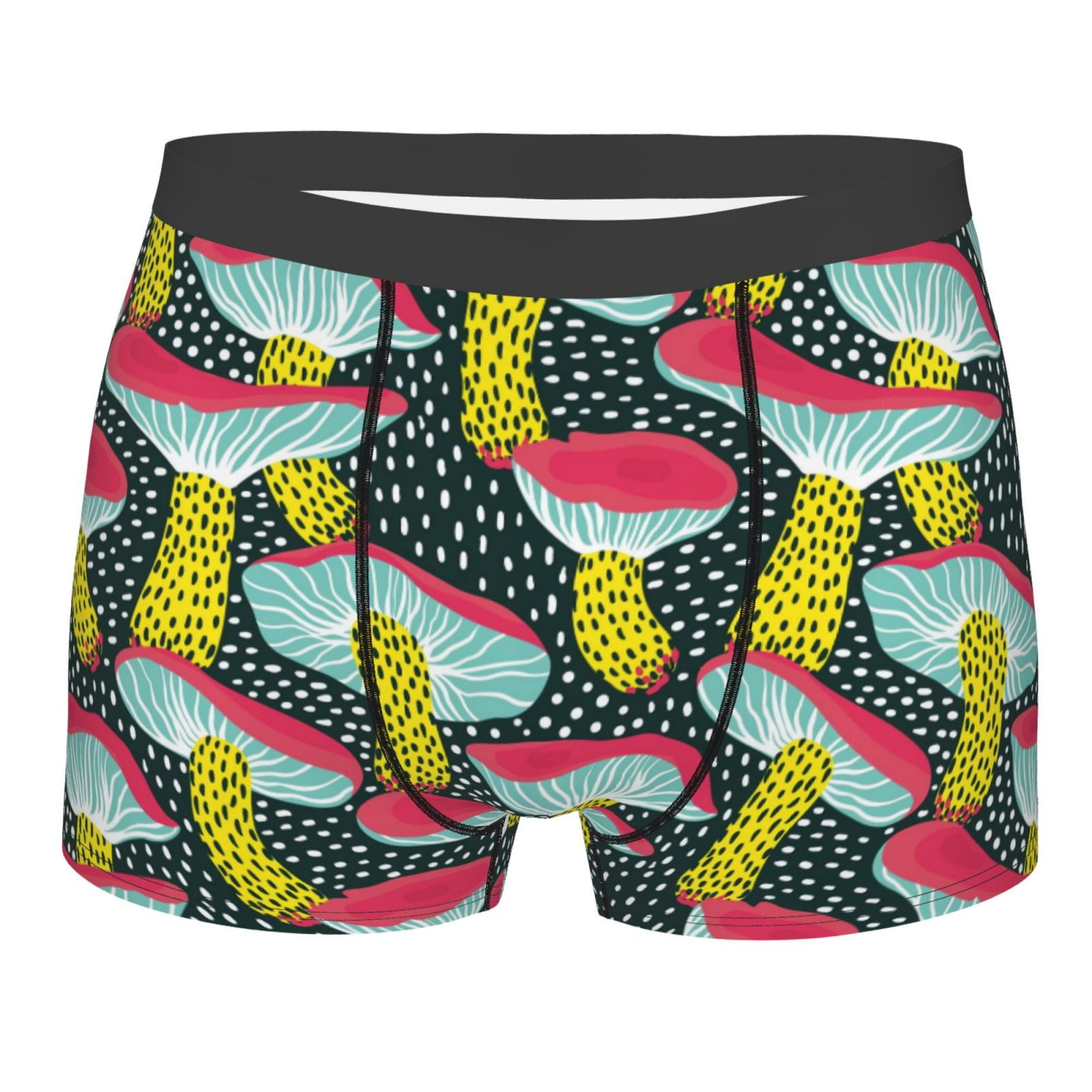 Junzan Green Mushroom Mens Underwear Boxer Briefs For Men’s - Medium ...
