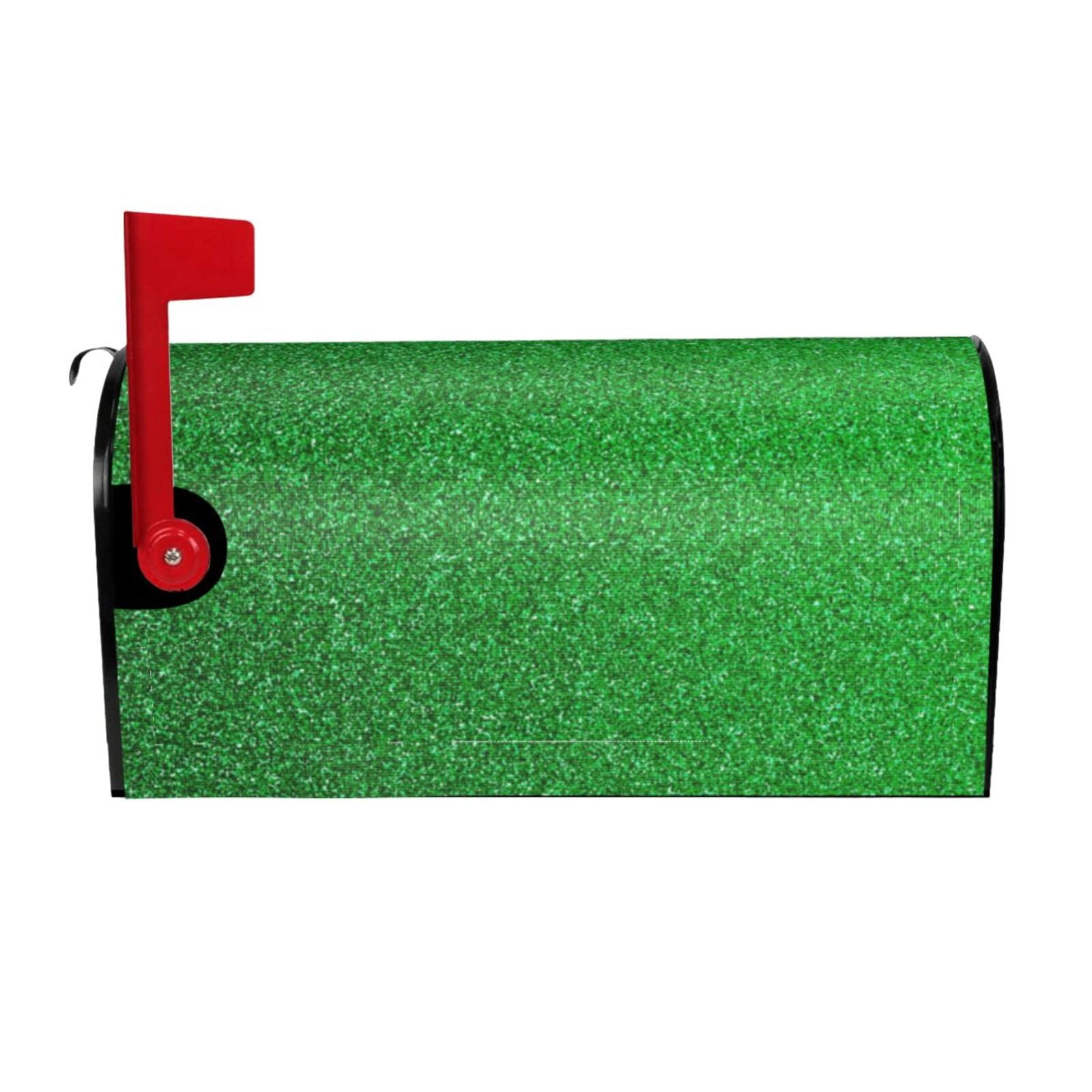 Junzan Green Sparkling Shiny Pattern Mailbox Covers,Magnetic Mailbox ...