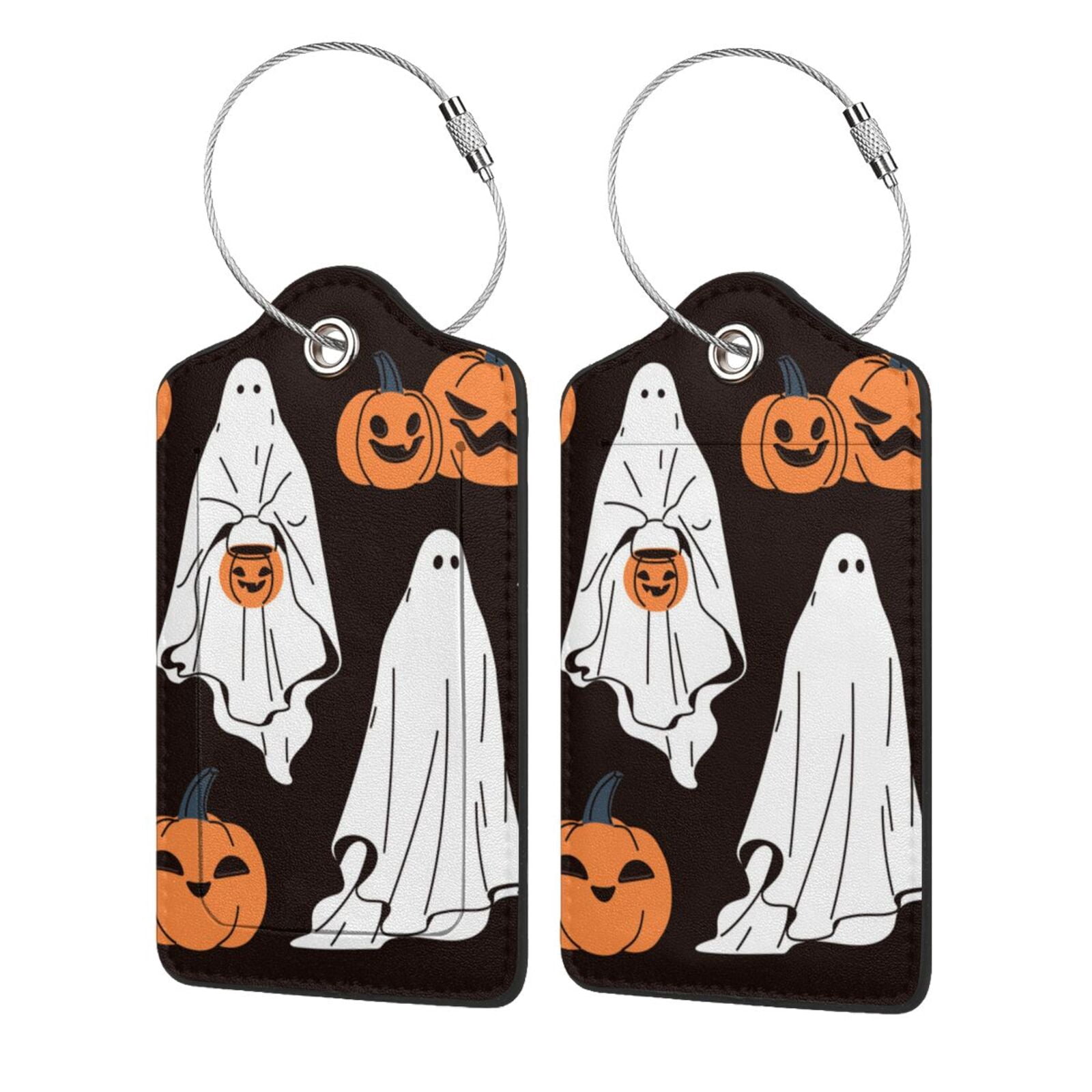 Junzan Halloween Ghosts And Pumpkins for Luggage Tags,Leather Luggage ...