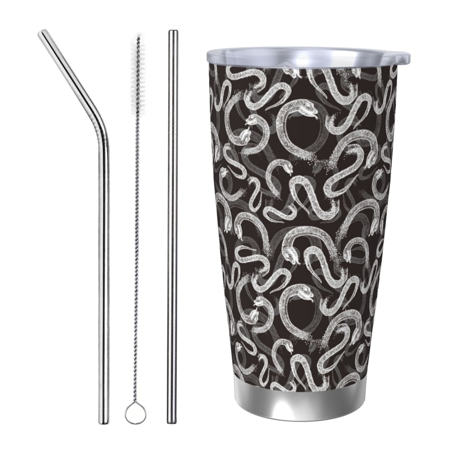 Junzan Hand Drawn Snake for 20oz Stainless Steel Insulated Car Cup with ...