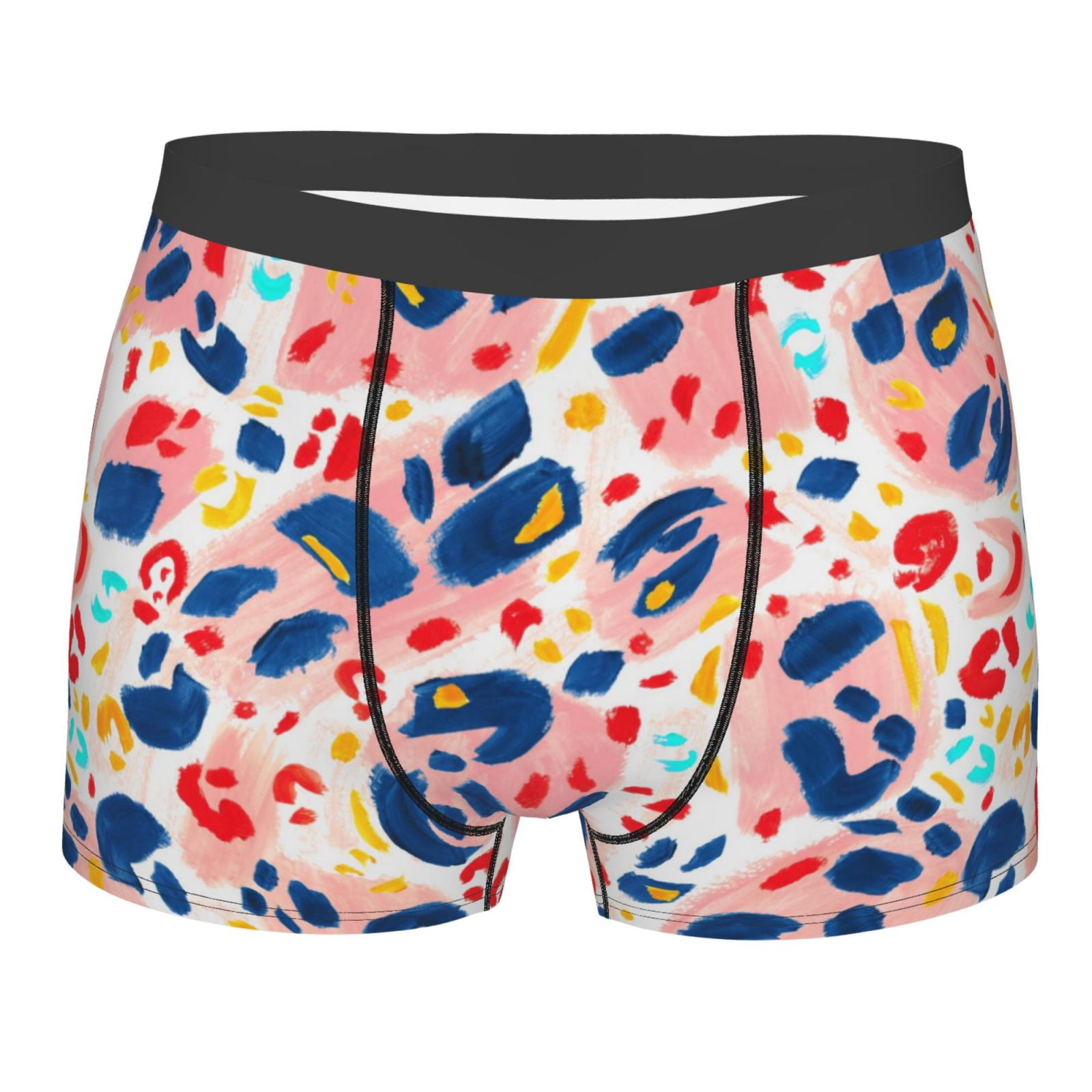 Junzan Hand Painted Abstract Leopard Print Mens Underwear Boxer Briefs ...