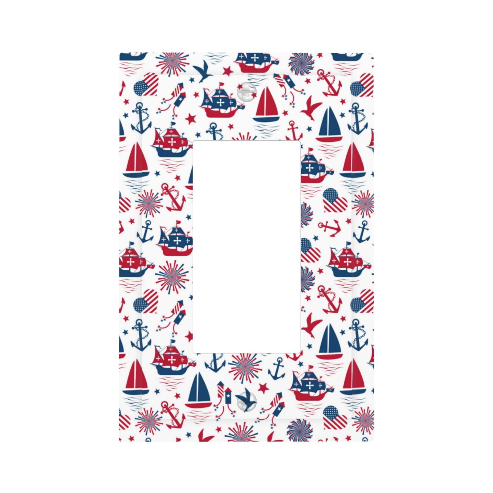 Junzan Happy Columbus Day for Electrical Outlet Covers, 5" x 3 ...