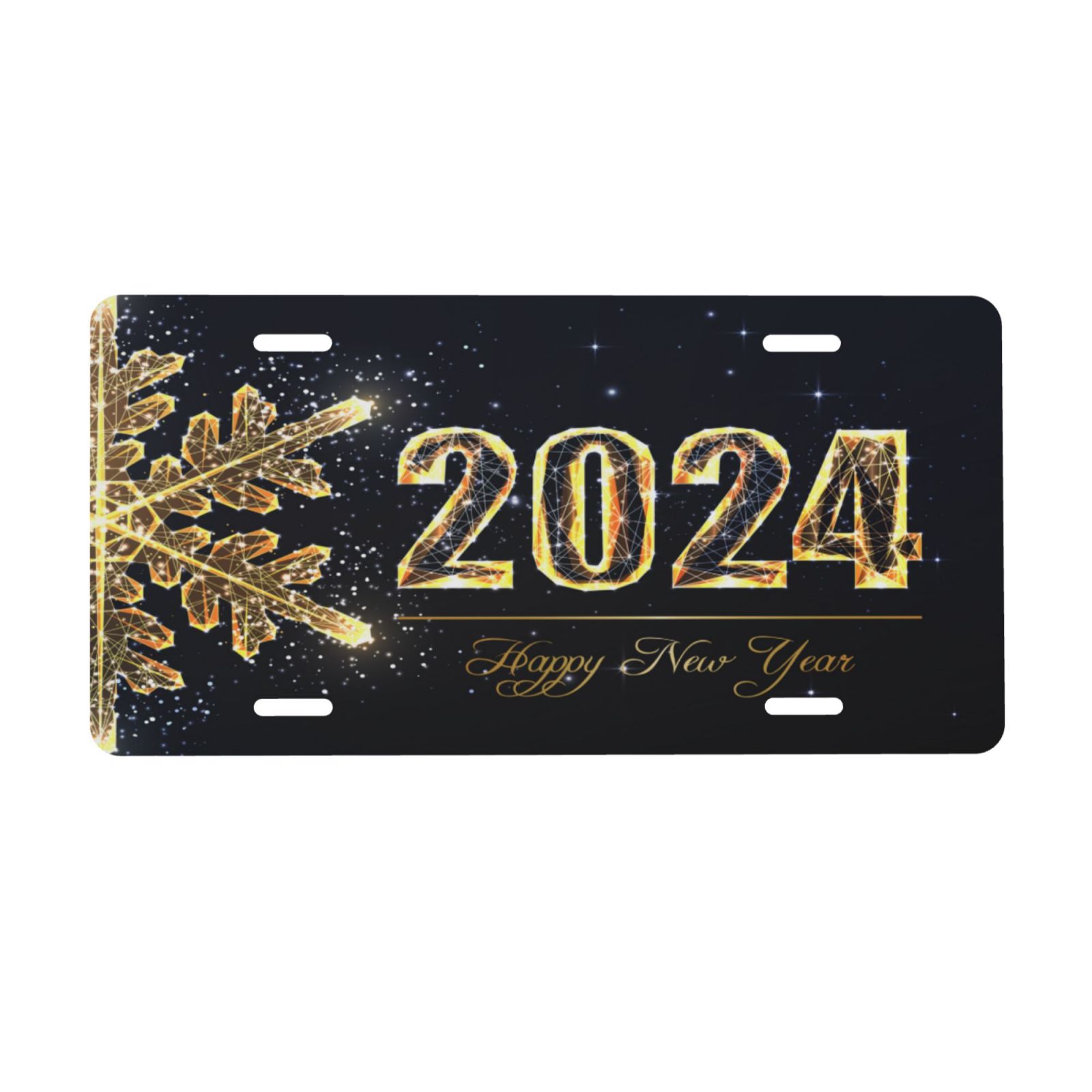 Junzan Happy New Year 2024 (5) Front License Plate Covers Decorative ...