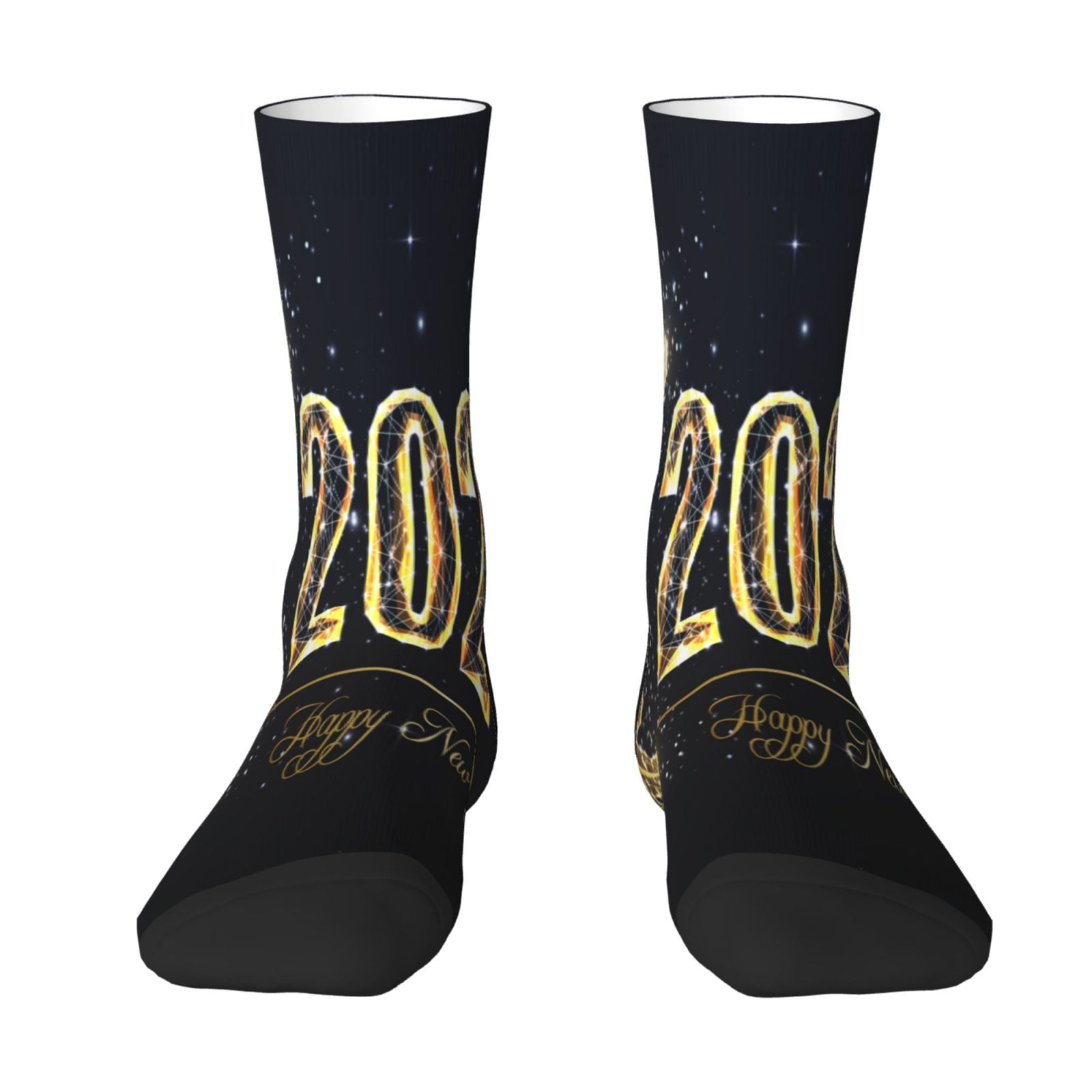 Junzan Happy New Year 2024 (5) Mens Funny Socks For Men Women Colorful ...