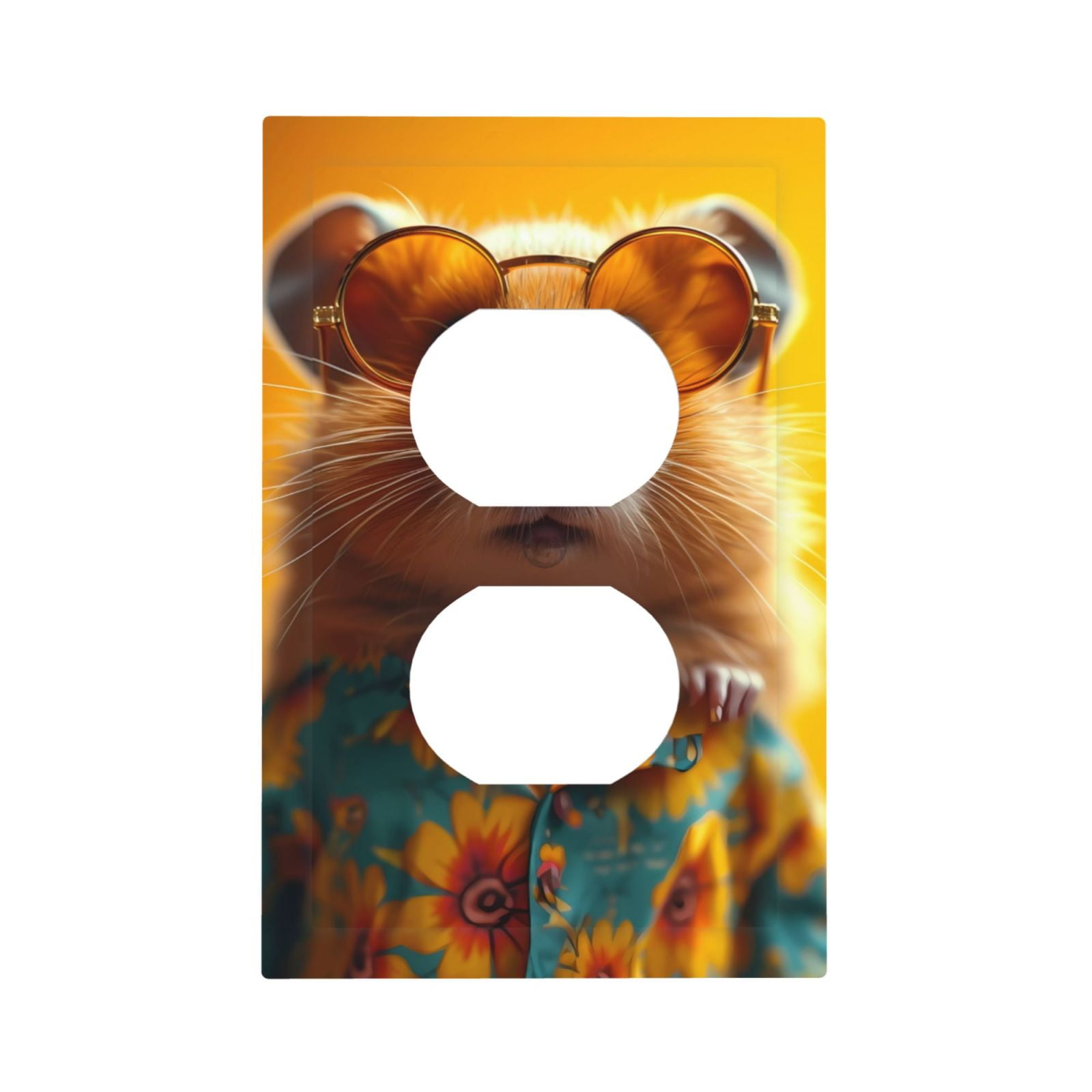 Junzan Hawaiian Style Guinea Pig for Electrical Outlet Covers, 5" x 3 ...