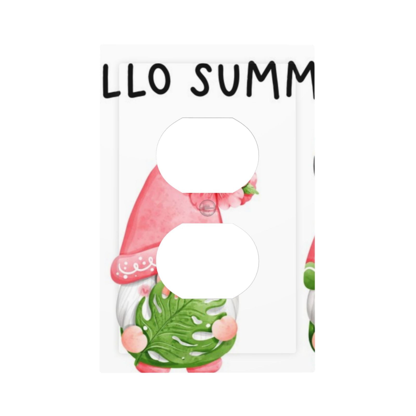 Junzan Hello Summer Gnome for Electrical Outlet Covers, 5" x 3 ...