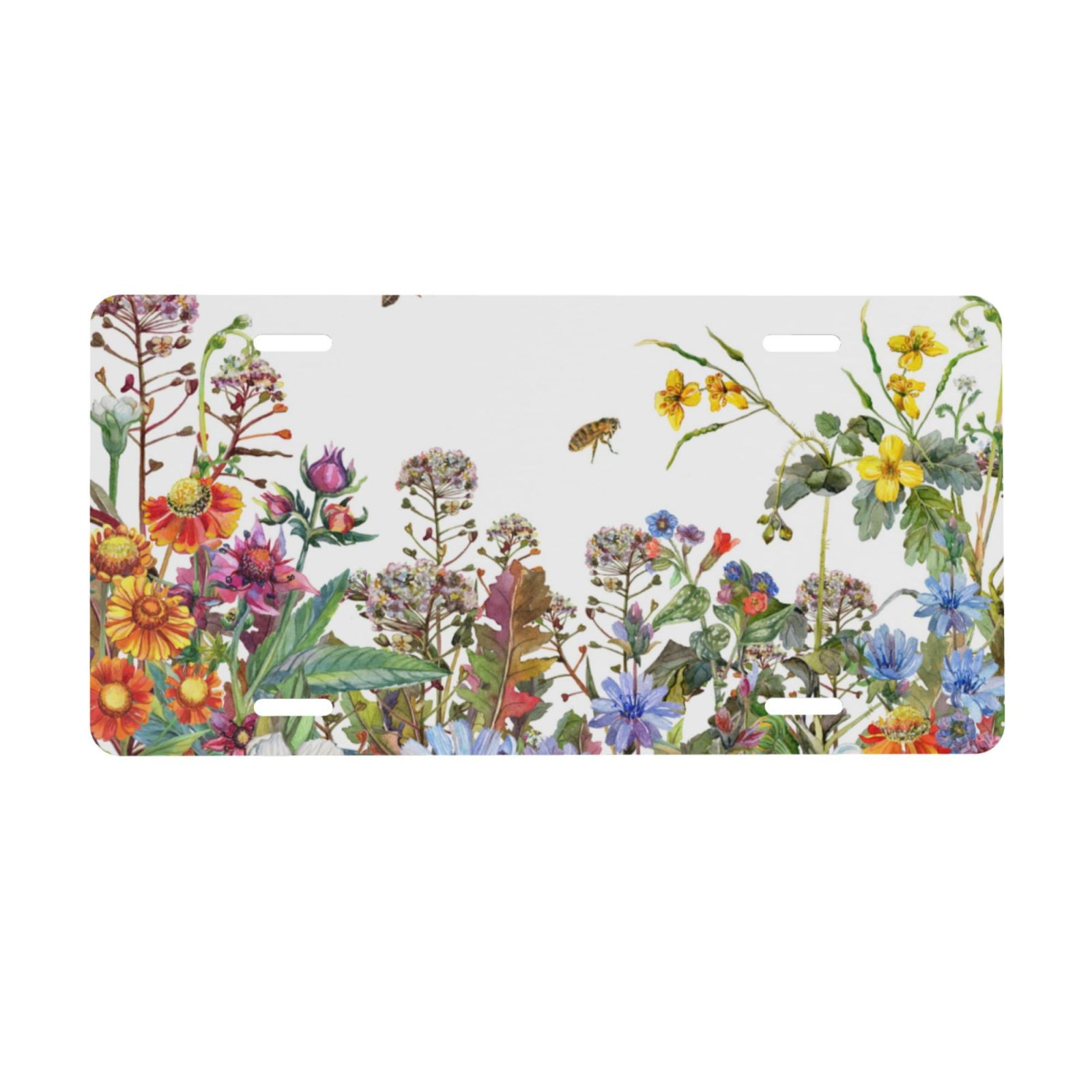 Junzan Herbs And Wildflowers Front License Plate Covers Decorative Car ...