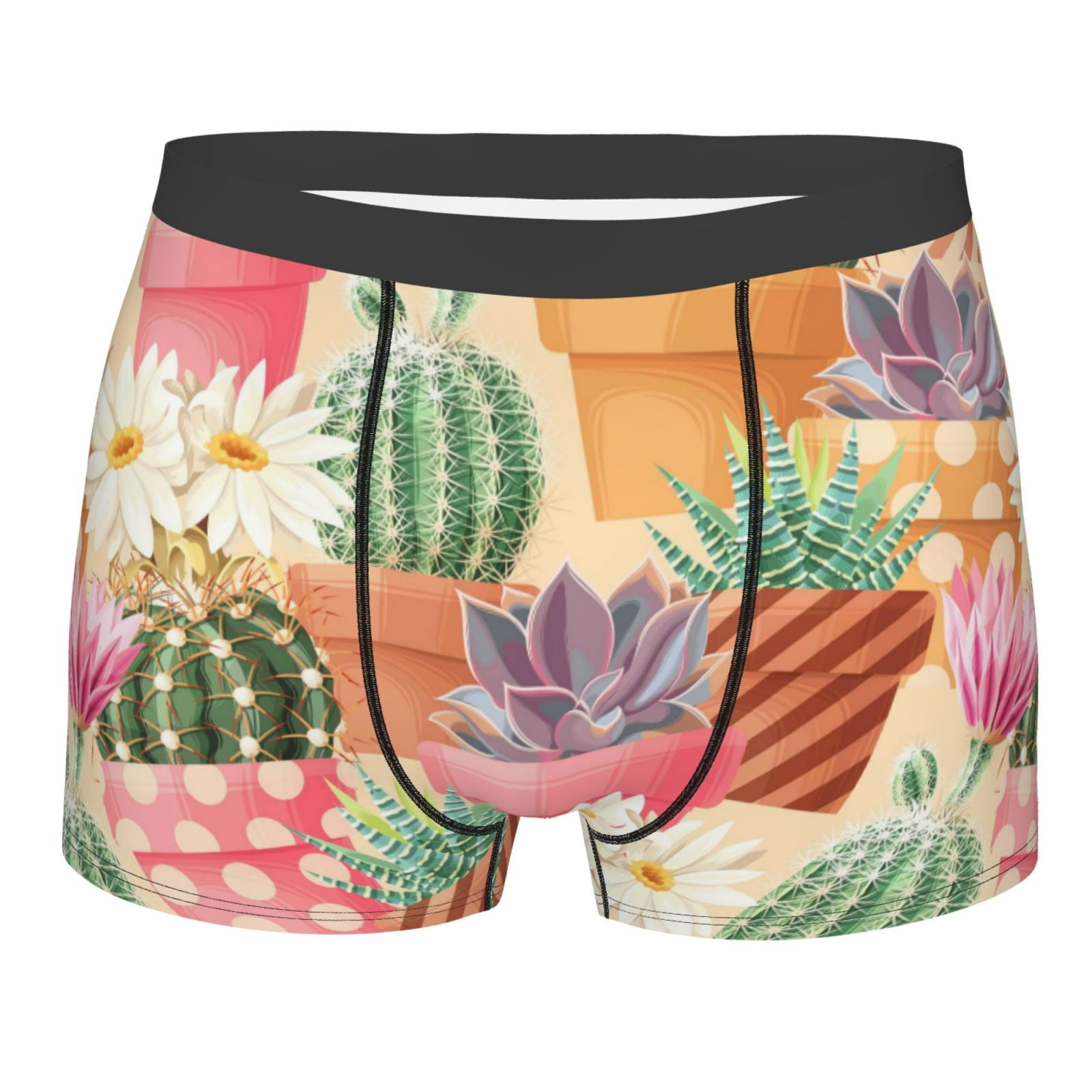 Junzan High Detail Succulent And Cactus Mens Underwear Boxer Briefs For ...