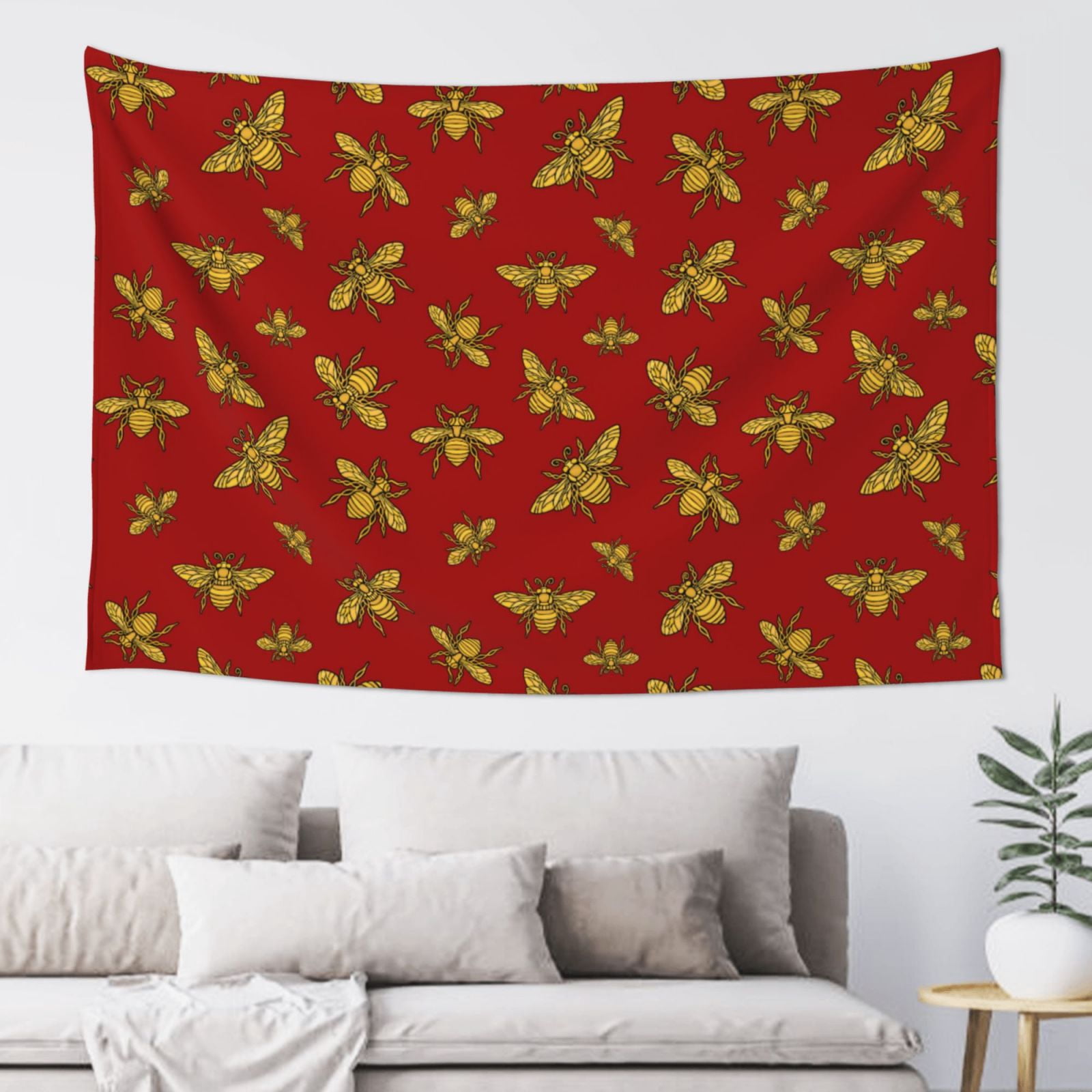 Junzan Hohey Bee Golden for Tapestry - Home DéCor Tapestry Cute & Funny ...