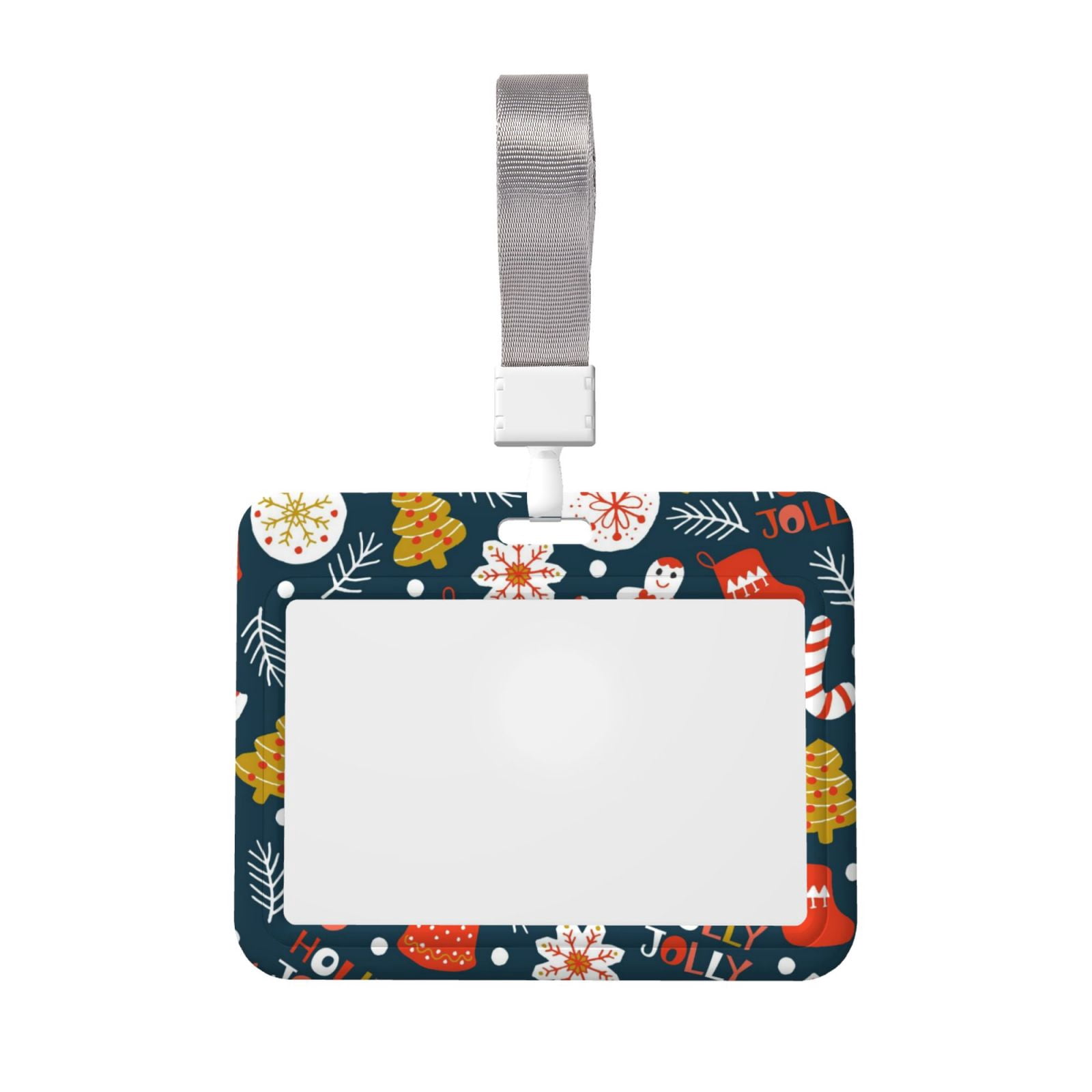 Junzan Holiday Christmas Cookies Id Badge Holder With Windows Key Card ...