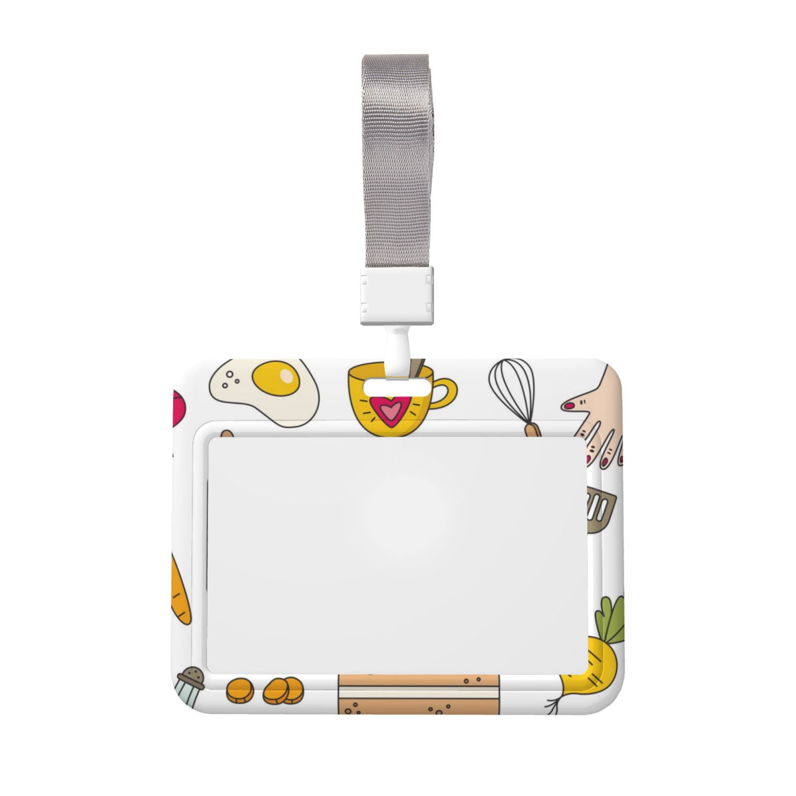 Junzan Home Cooking Id Badge Holder With Windows Key Card Work Badge ...