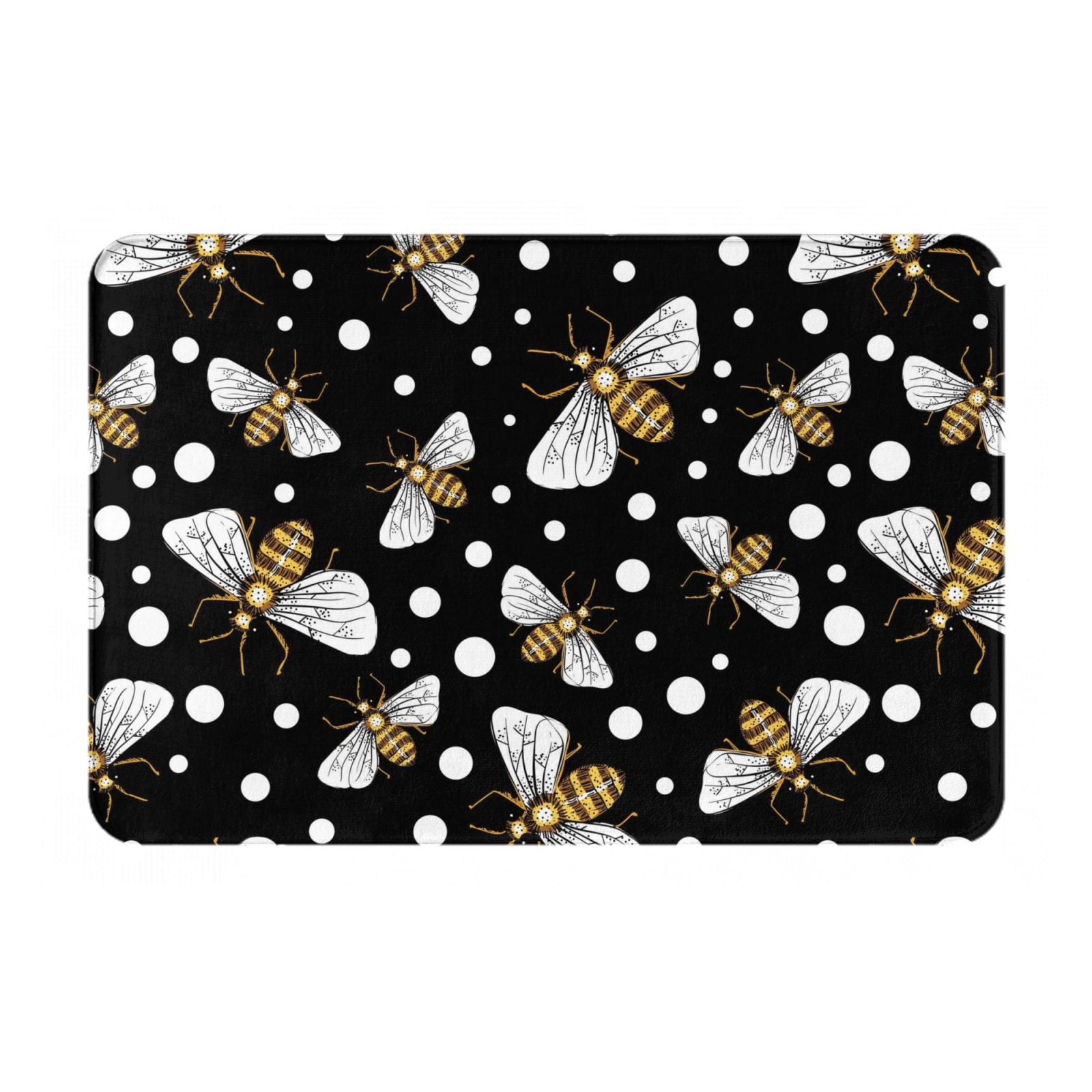 Junzan Honey Bees At Night Custom Funny Welcome Doormat Personalized ...
