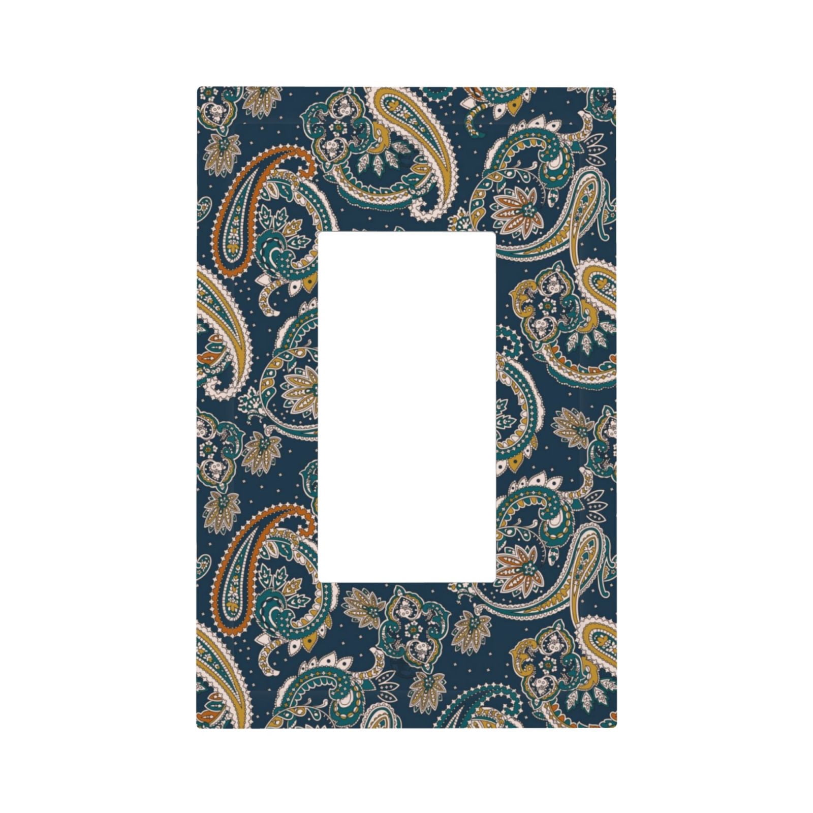 Junzan Indian Paisley 2 for Electrical Outlet Covers, 5" x 3" Electric ...