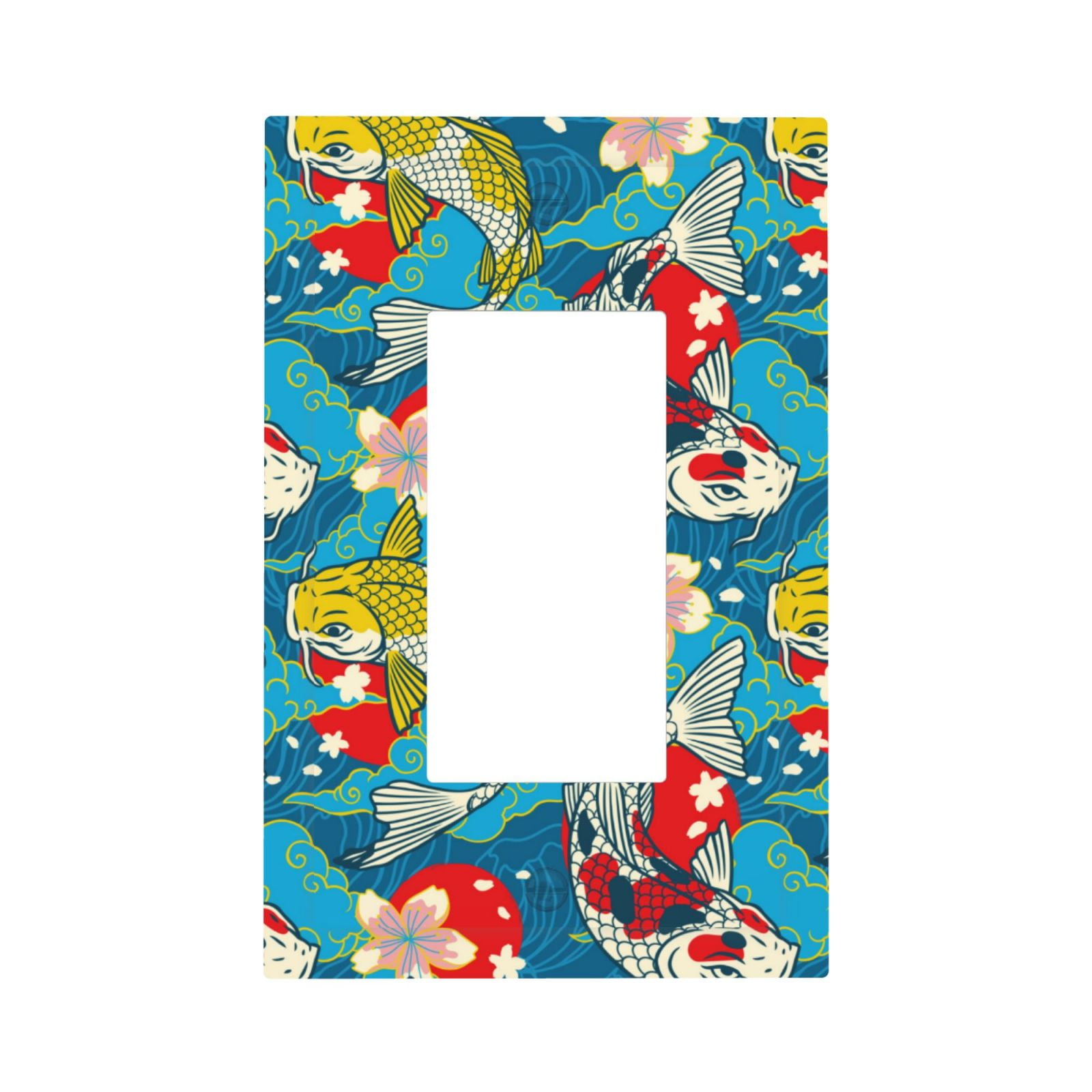 Junzan Japanese Koi for Electrical Outlet Covers, 5" x 3" Electric ...