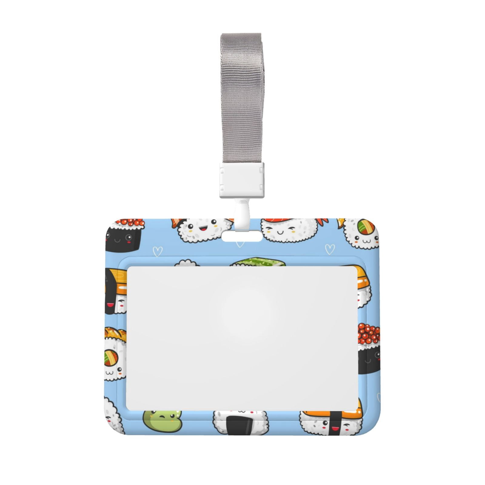 Junzan Kawaii Sushi Id Badge Holder With Windows Key Card Work Badge ...