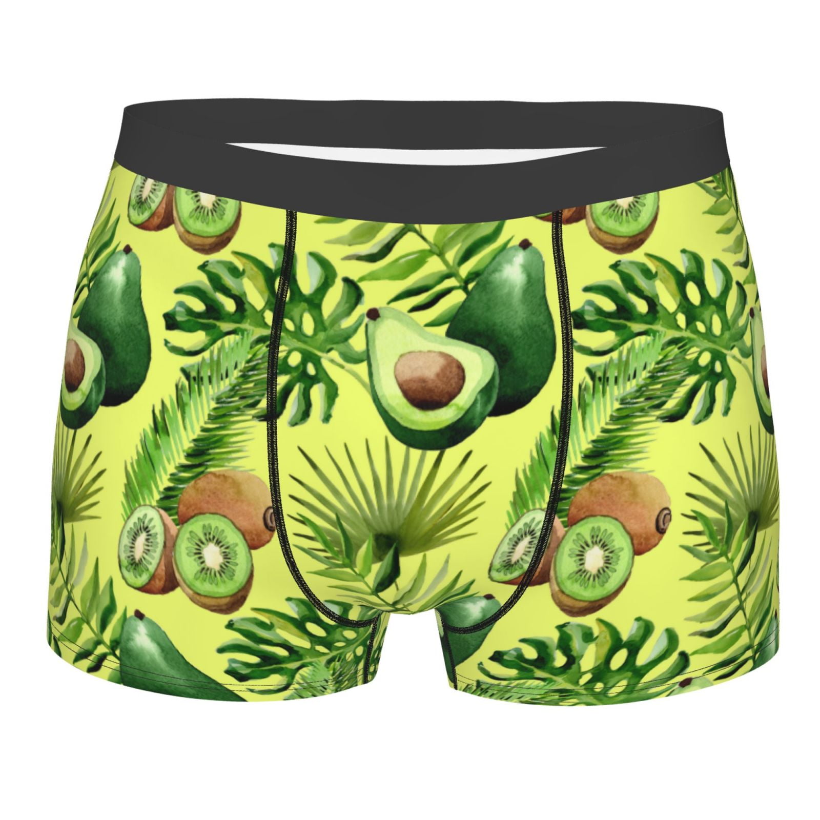 Junzan Kiwi And Avocado Mens Underwear Boxer Briefs For Men’s - Large ...