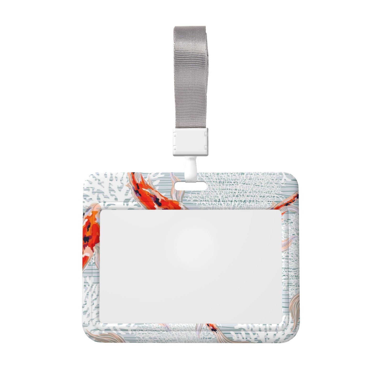 Junzan Koi Fish Corals,Spring Summer Id Badge Holder With Windows Key ...