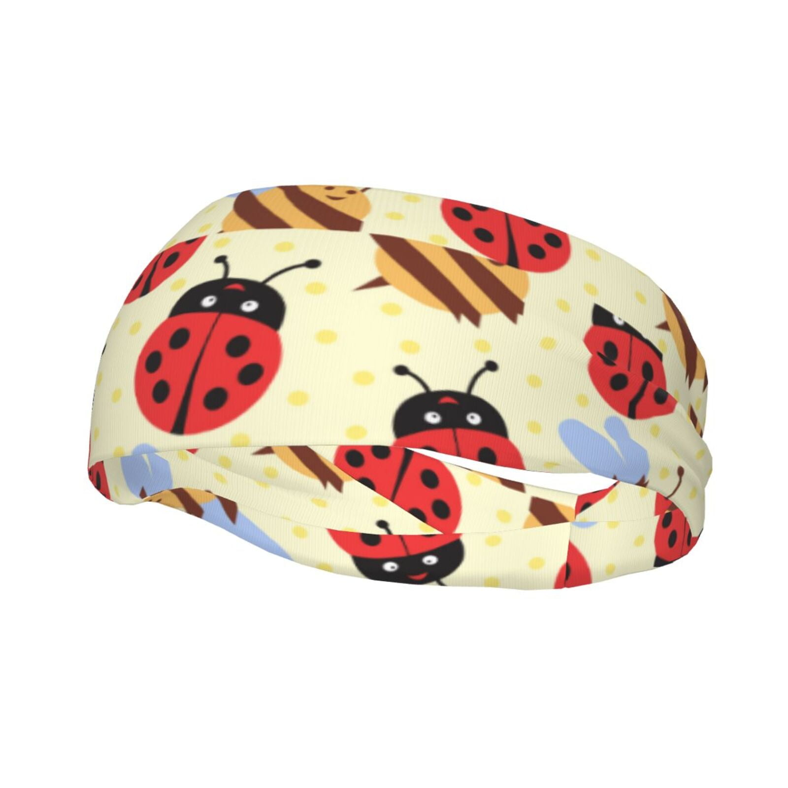 Junzan Ladybug And Bee for Sweatbands Sports Headband for Men & Women ...